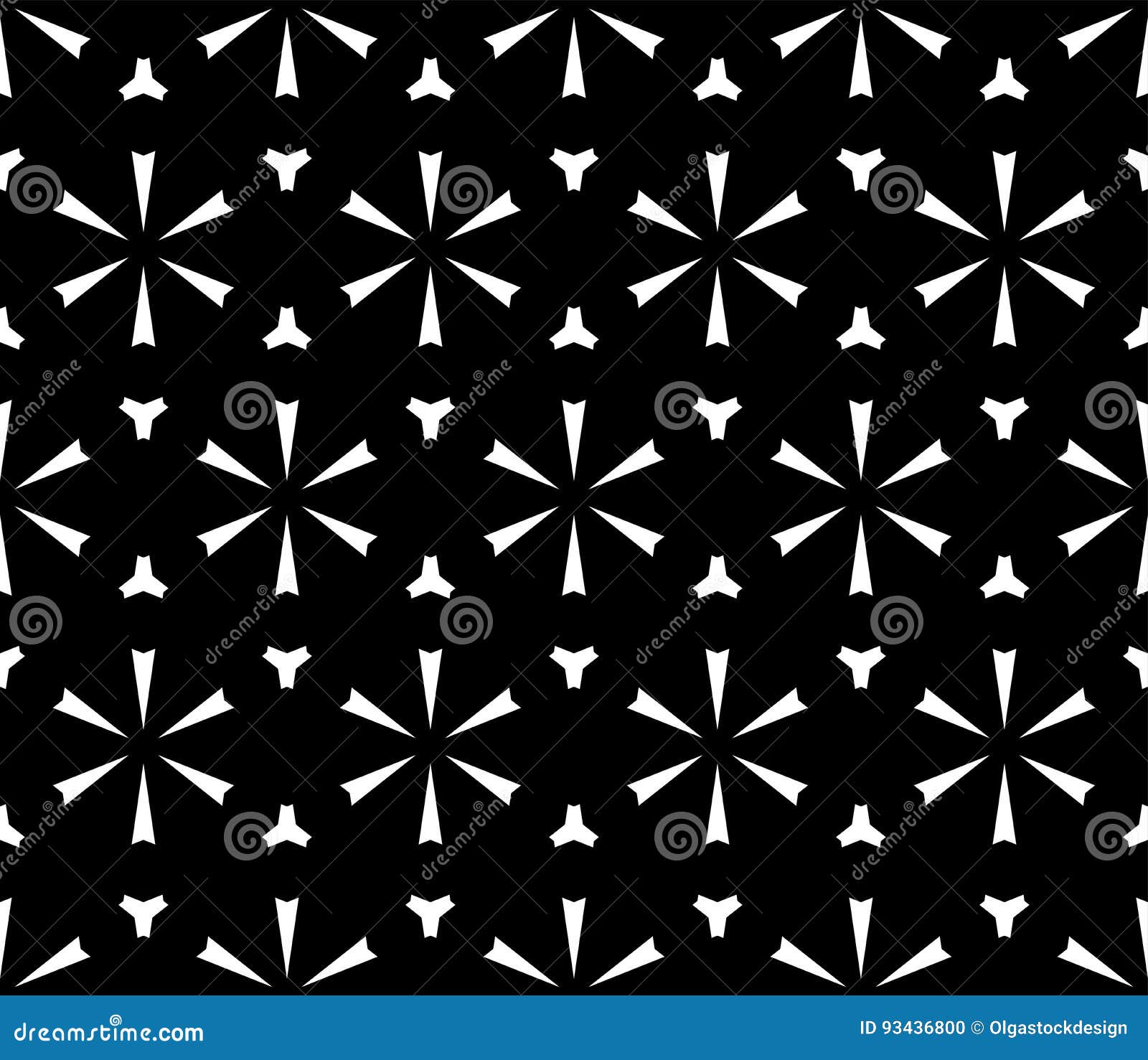 Floral Geometric Seamless Pattern Stock Vector - Illustration of ...