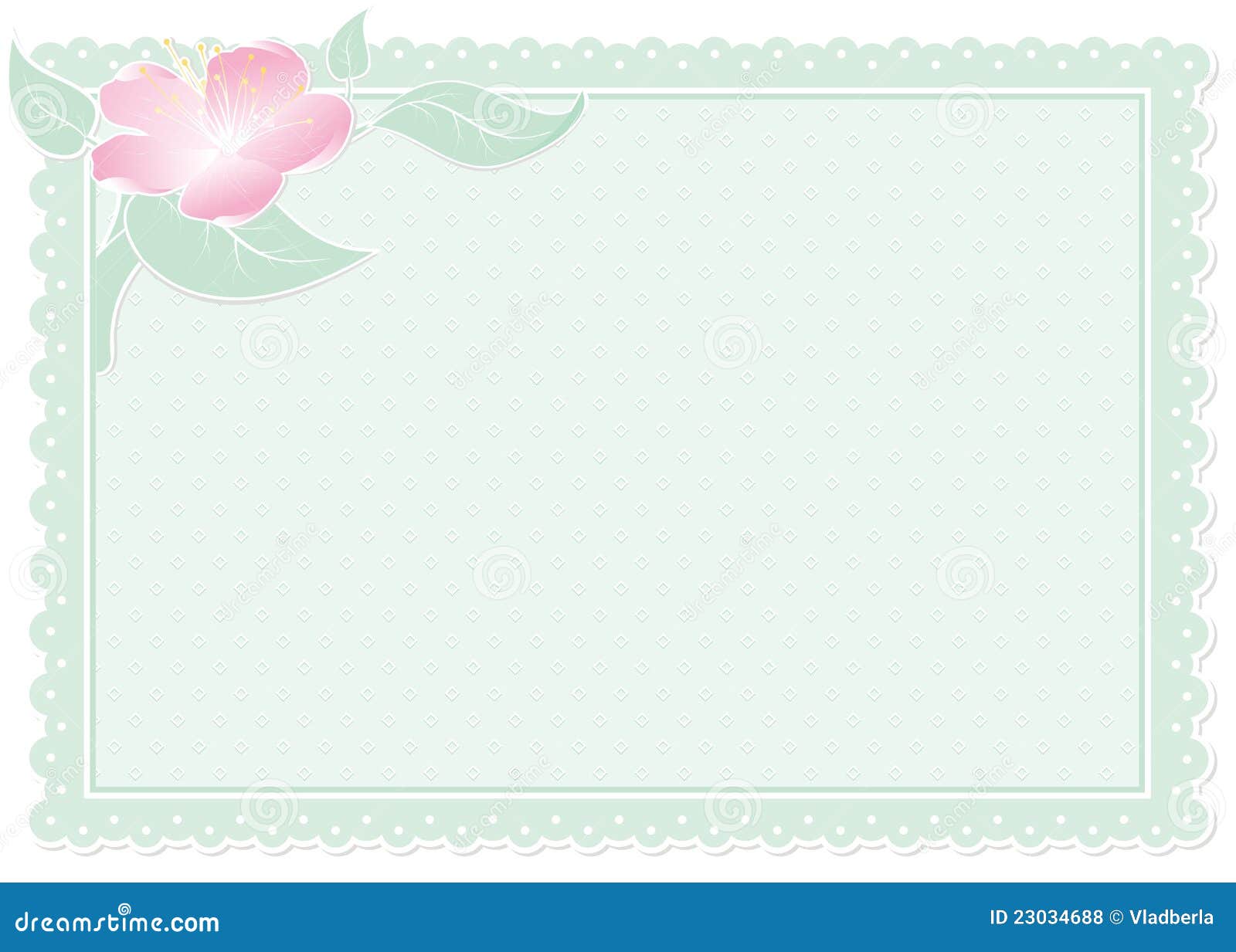 Floral green card stock vector. Illustration of abstract - 23034688