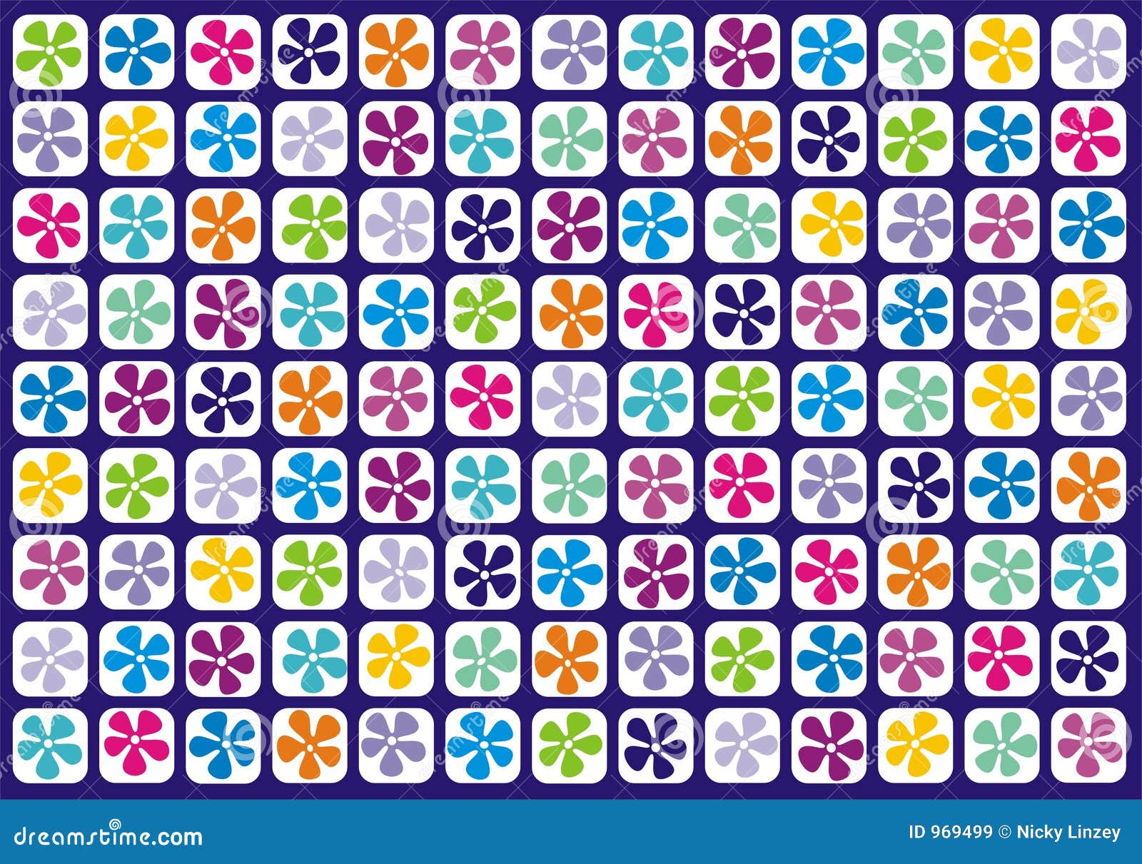 Floral grid stock illustration. Illustration of designs - 969499