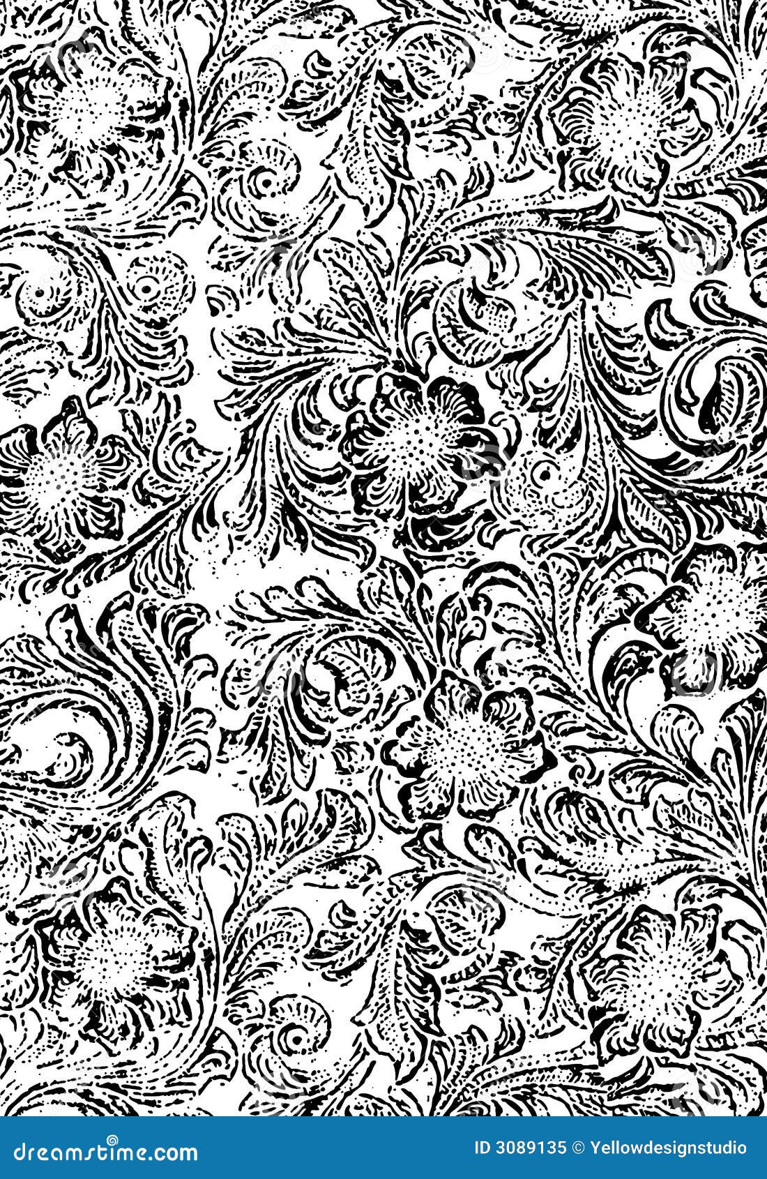 Floral Grunge Texture stock vector. Illustration of line - 3089135