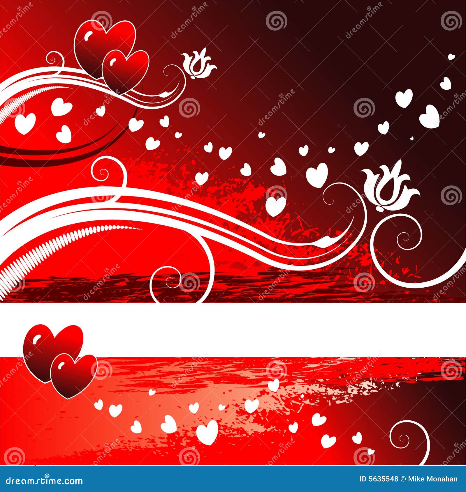 Floral Heart Background stock vector. Illustration of design - 5635548