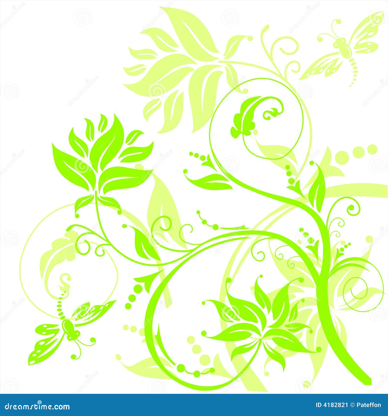 Floral illustration stock vector. Illustration of floral - 4182821