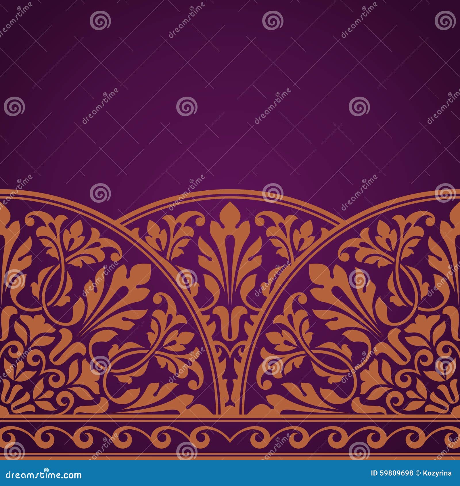 Floral Indian pattern stock vector. Illustration of india - 59809698