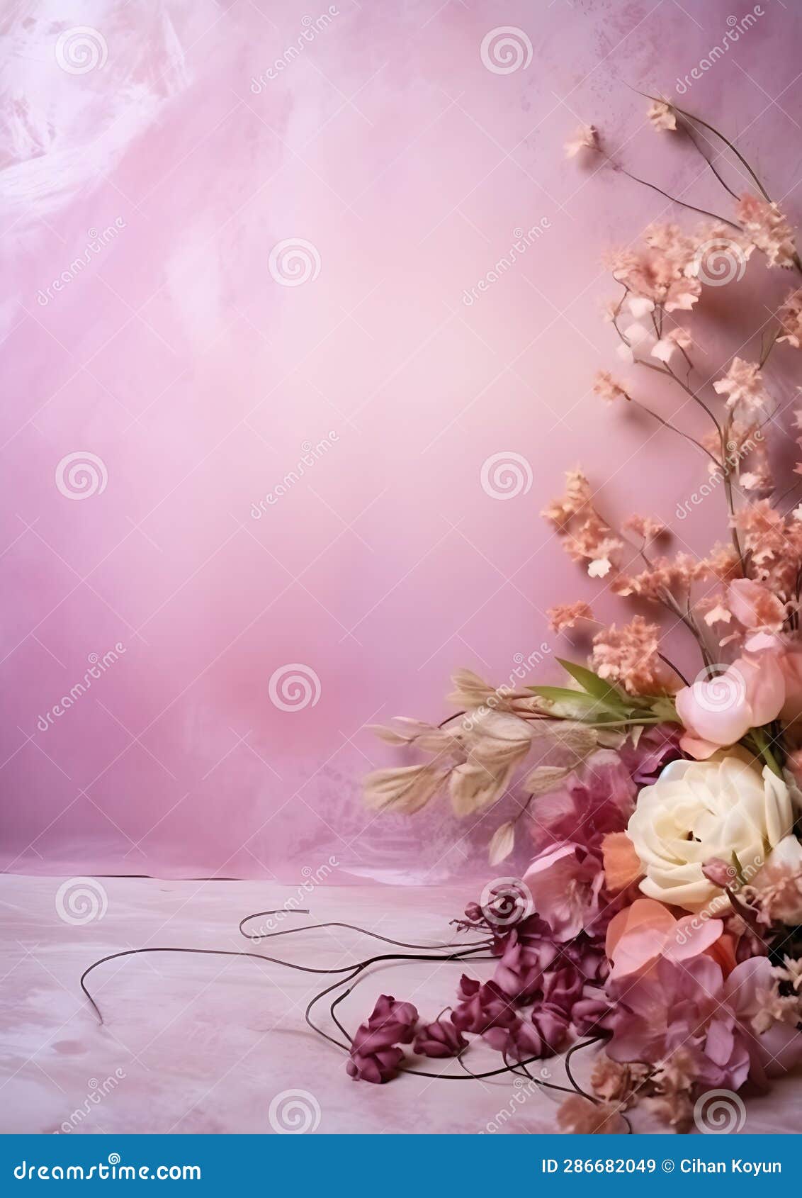 Floral Invitation Backgrounds Stock Illustration - Illustration of ...