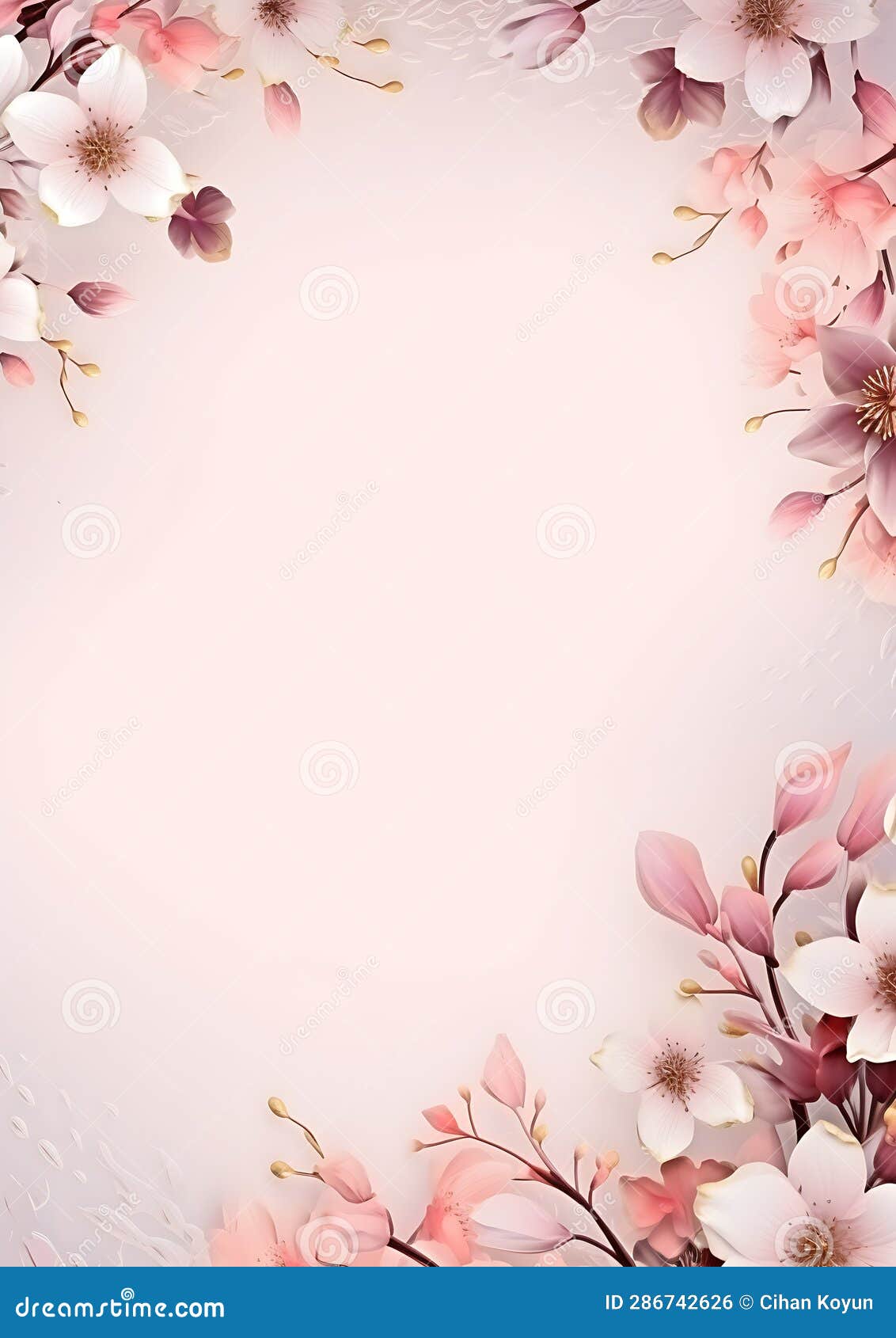 Floral Invitation Backgrounds Stock Illustration - Illustration of ...