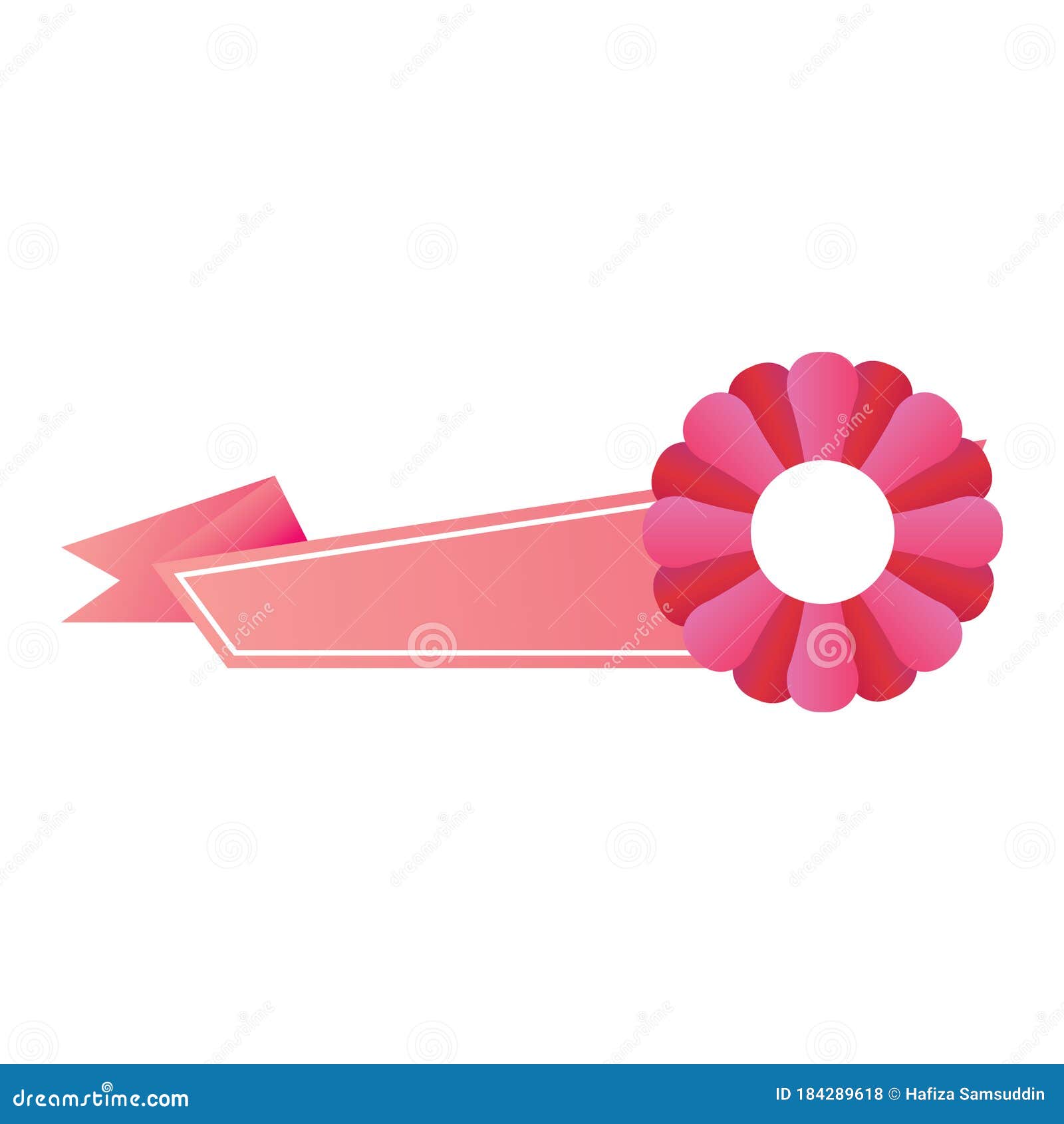 Floral Label. Vector Illustration Decorative Background Design Stock ...