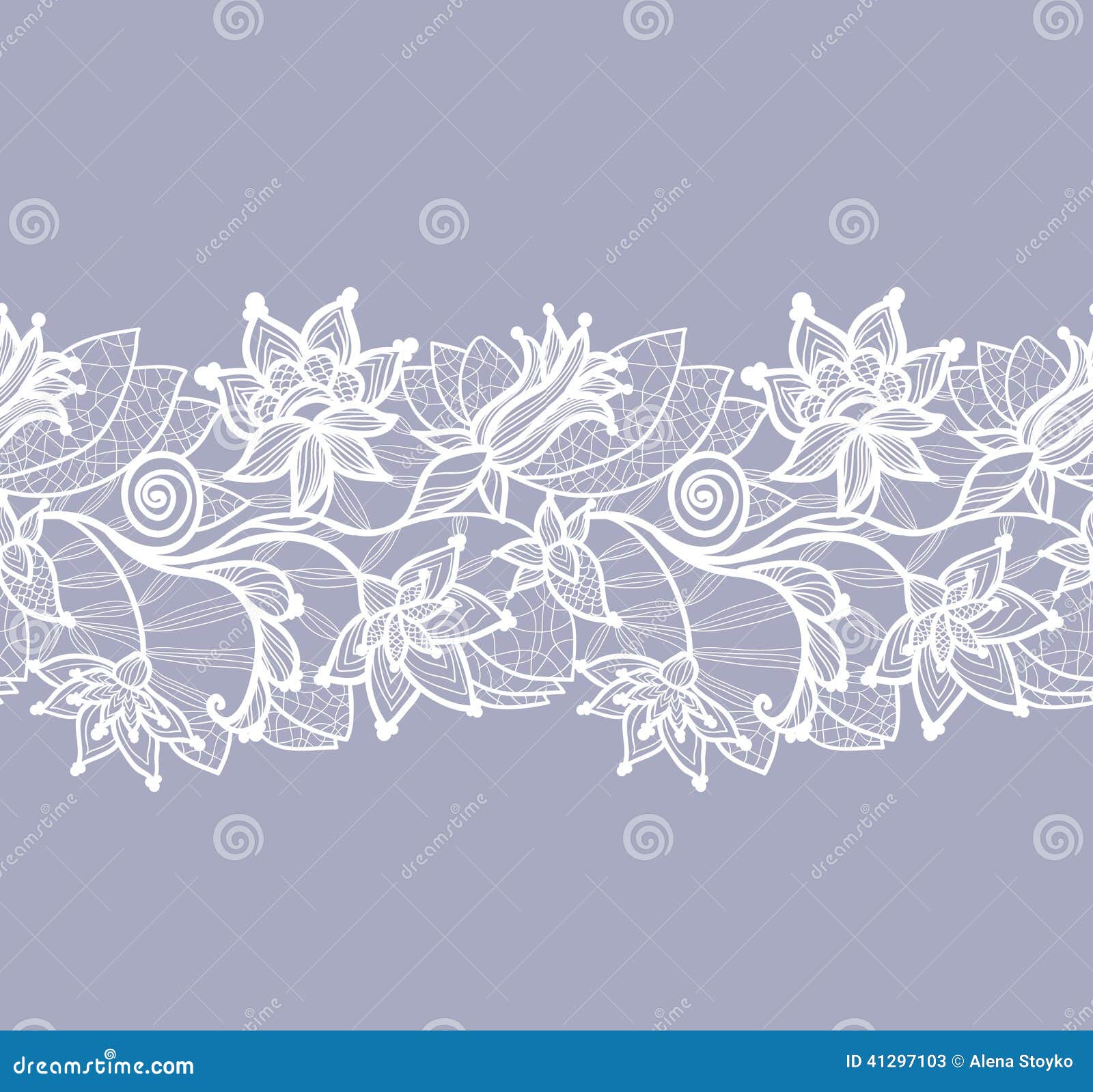 Floral lace stock vector. Illustration of married, lace - 41297103