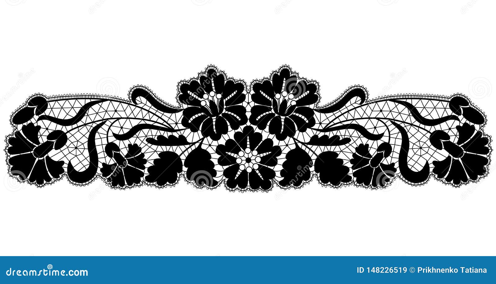 Floral Lace Pattern Stock Vector Illustration Of Vintage 148226519
