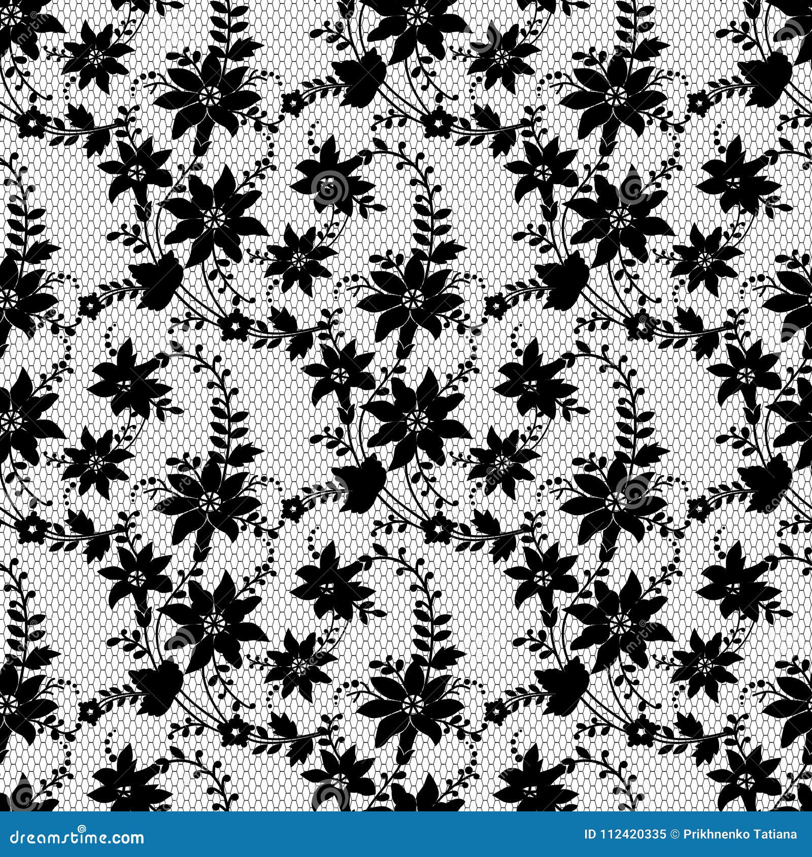 Floral lace pattern stock vector. Illustration of western - 112420335