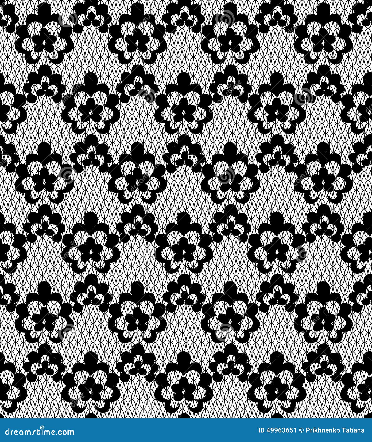 Floral lace pattern stock vector. Illustration of textile - 49963651