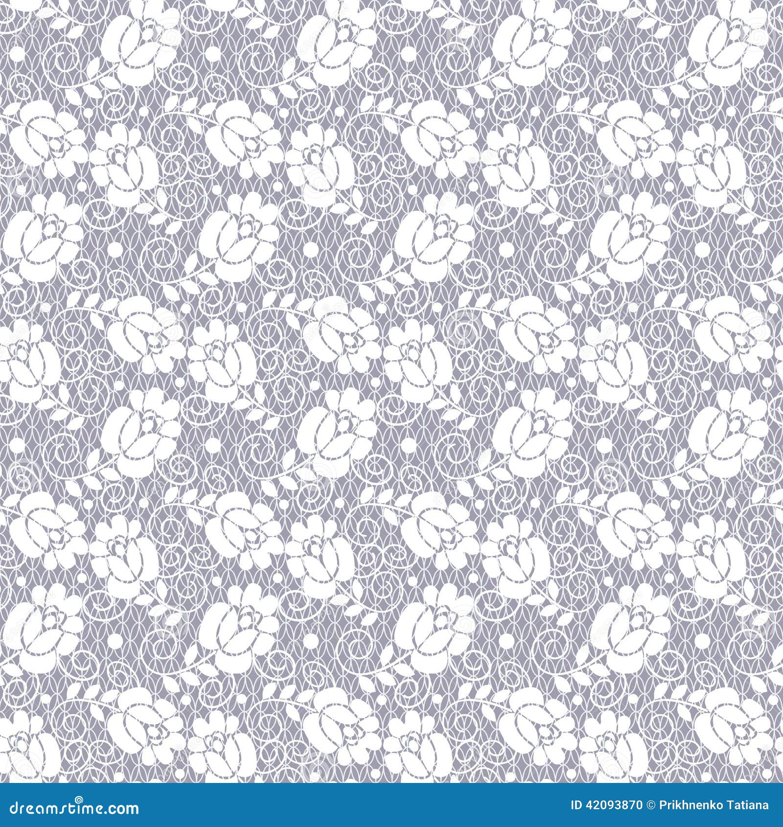 Floral lace pattern stock vector. Illustration of fabric - 42093870