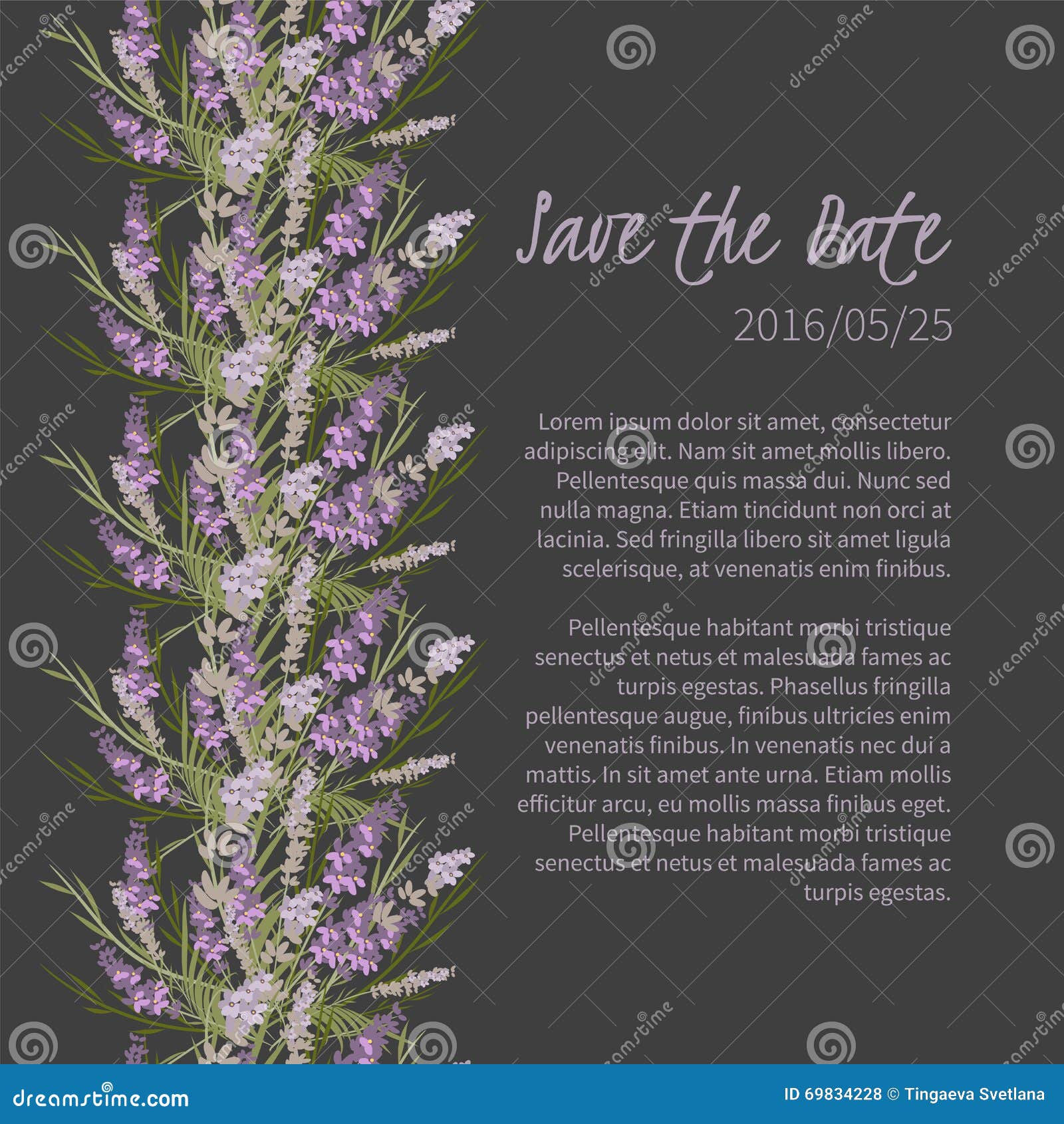 Floral Lavender Retro Vintage Background Stock Illustration ...