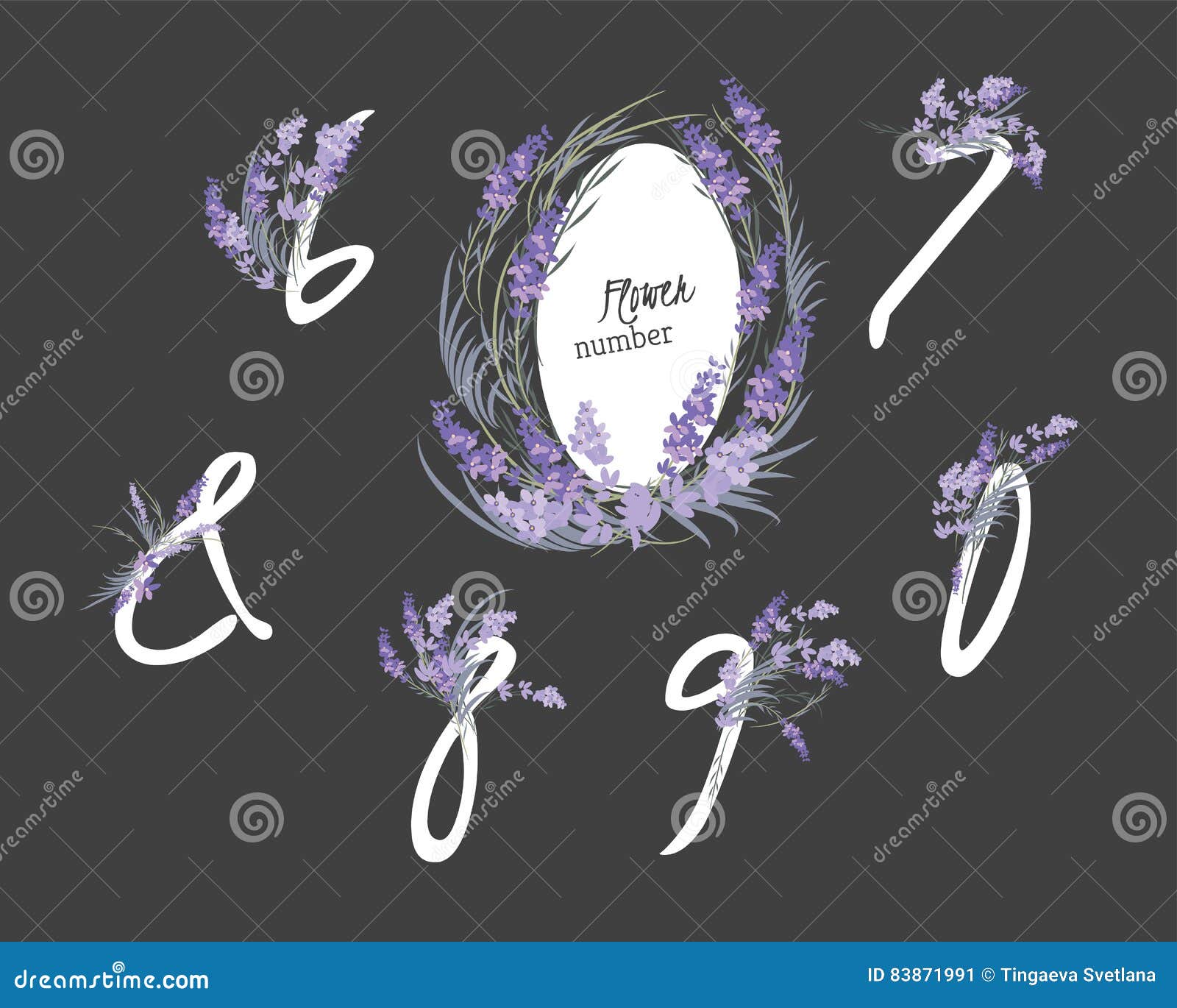 Floral Lavender Retro Vintage Background Stock Vector - Illustration of ...