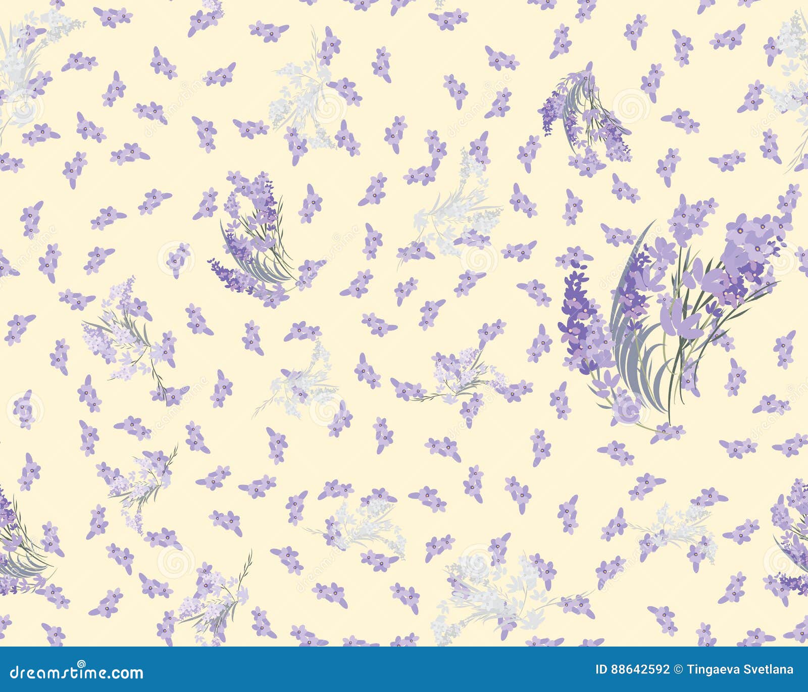 Floral Lavender Retro Vintage Background Stock Vector - Illustration of ...