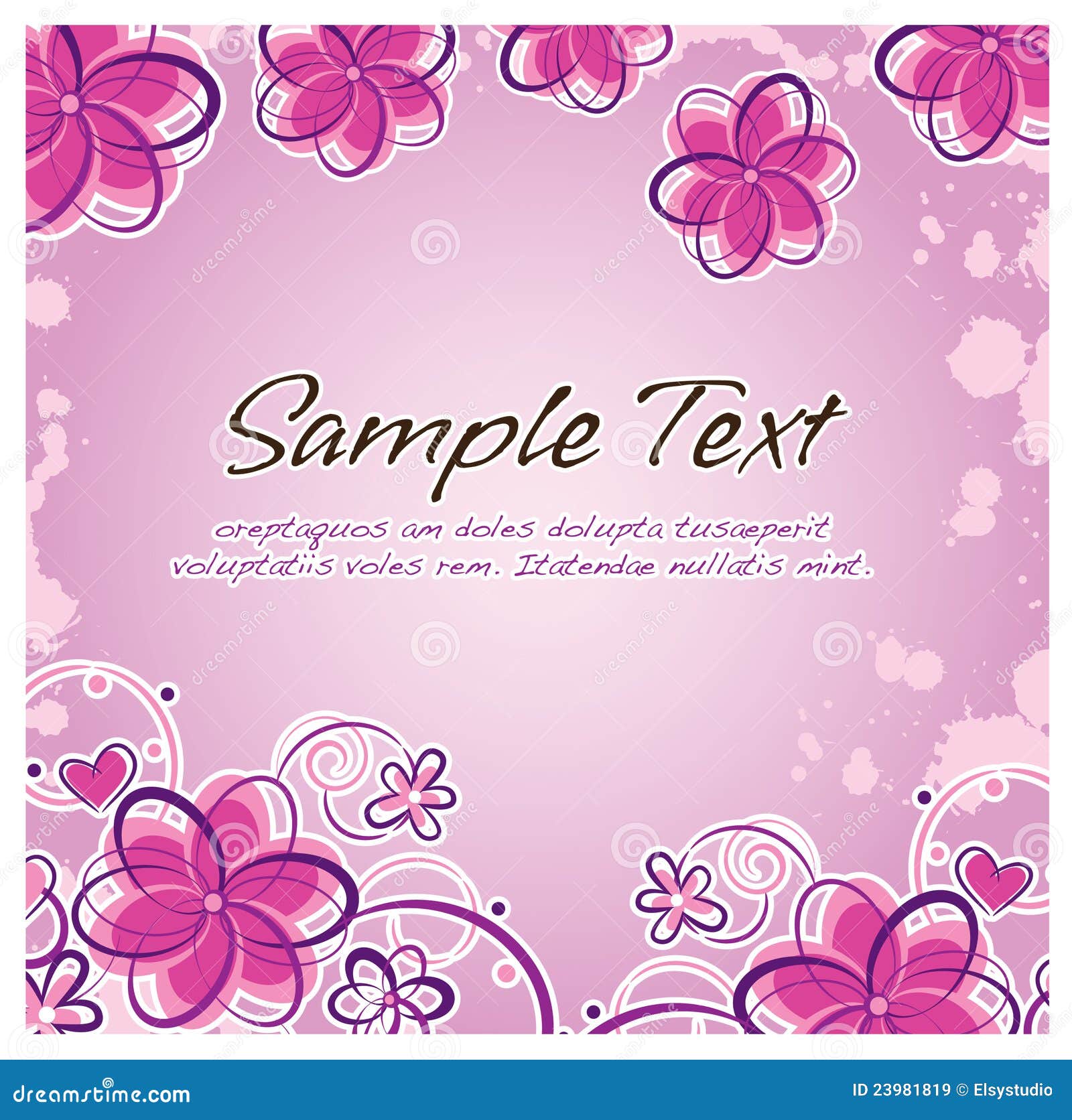 Floral layout stock vector. Illustration of cover, backdrop - 23981819