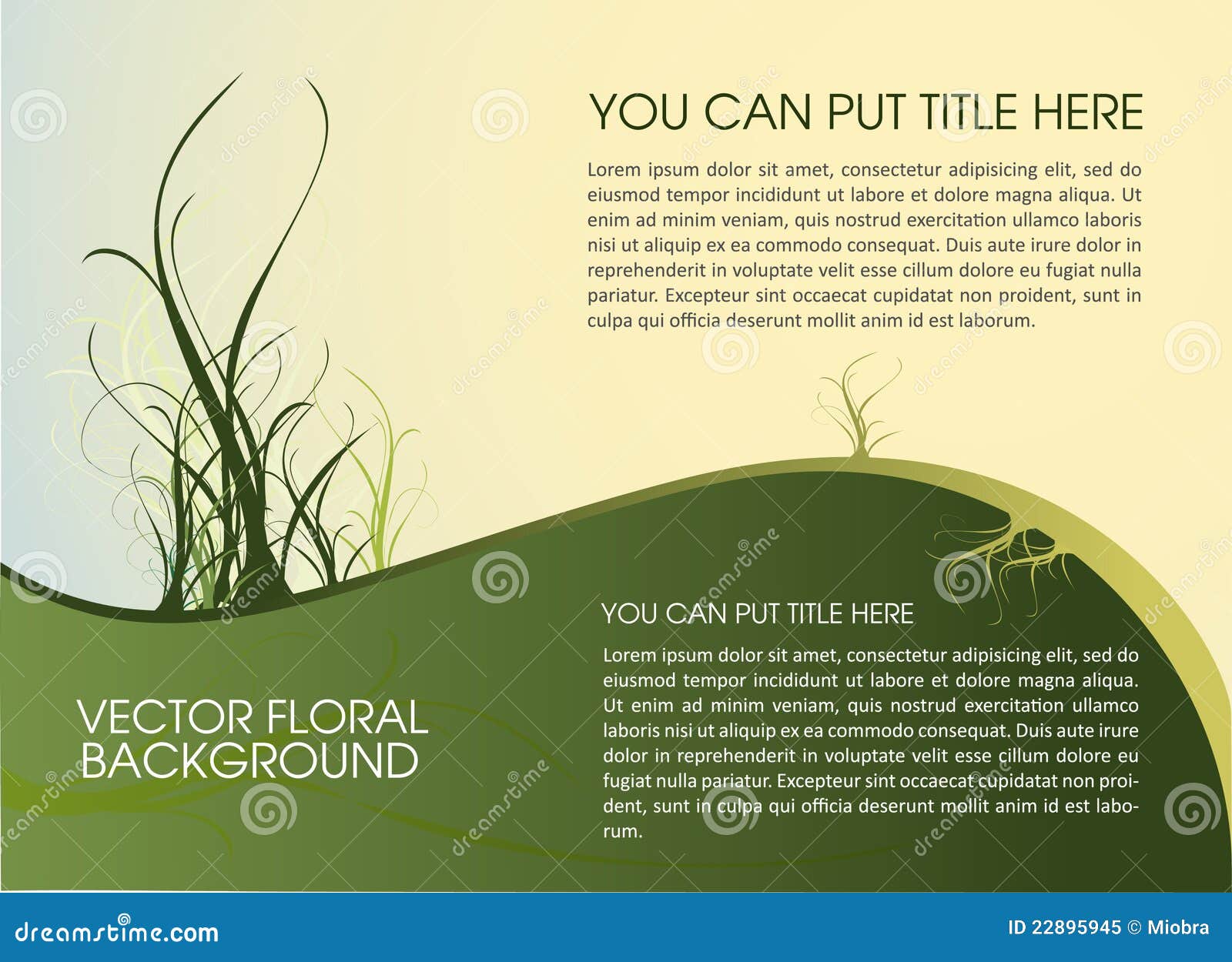 Floral layout design stock vector. Illustration of cliipart - 22895945