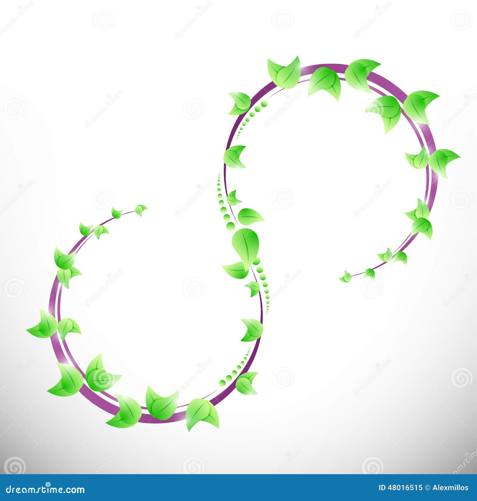 Floral Leave Illustration Design Stock Illustration - Illustration of ...