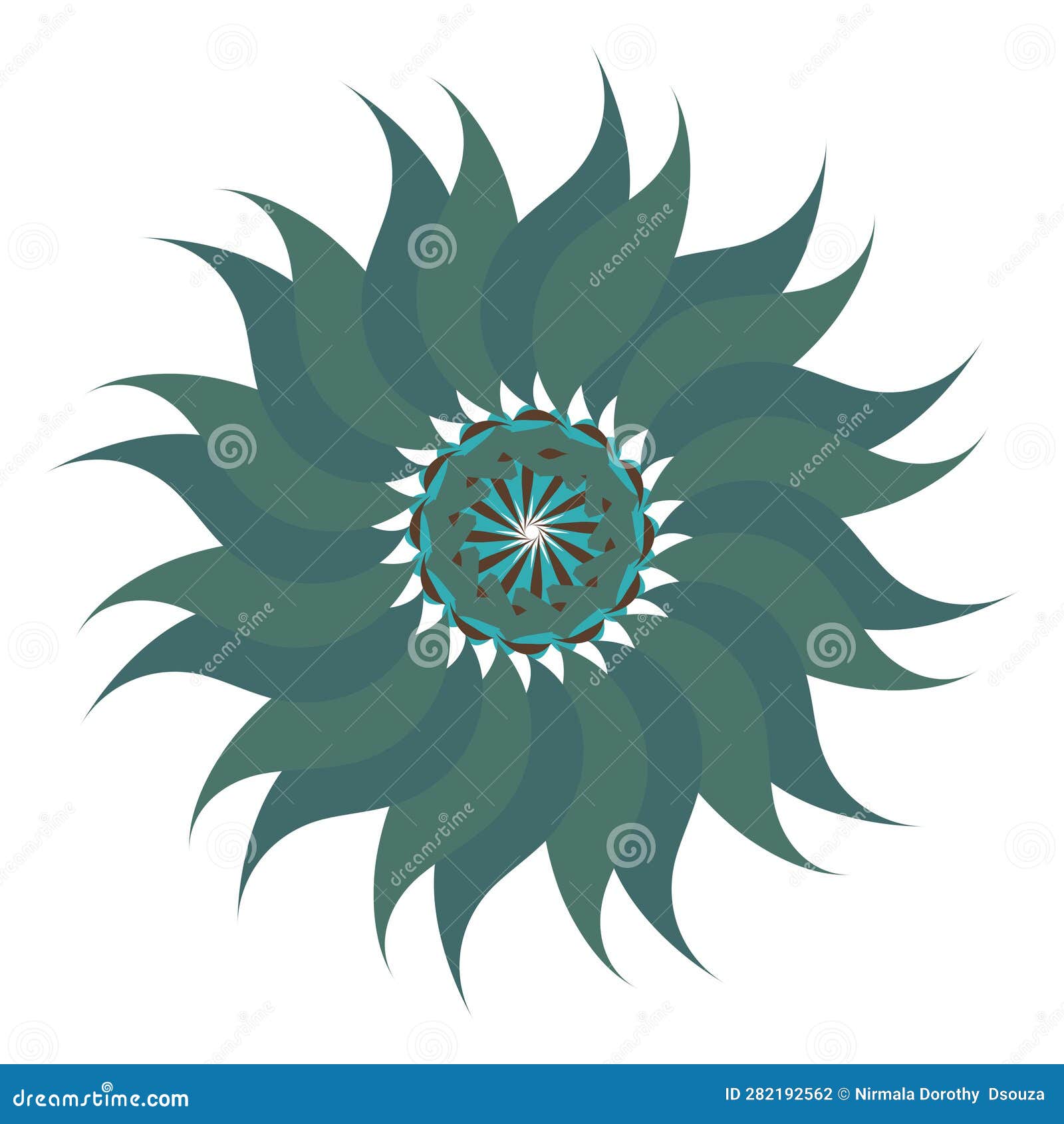 Floral Line Drawing for Sticker Stock Illustration - Illustration of ...