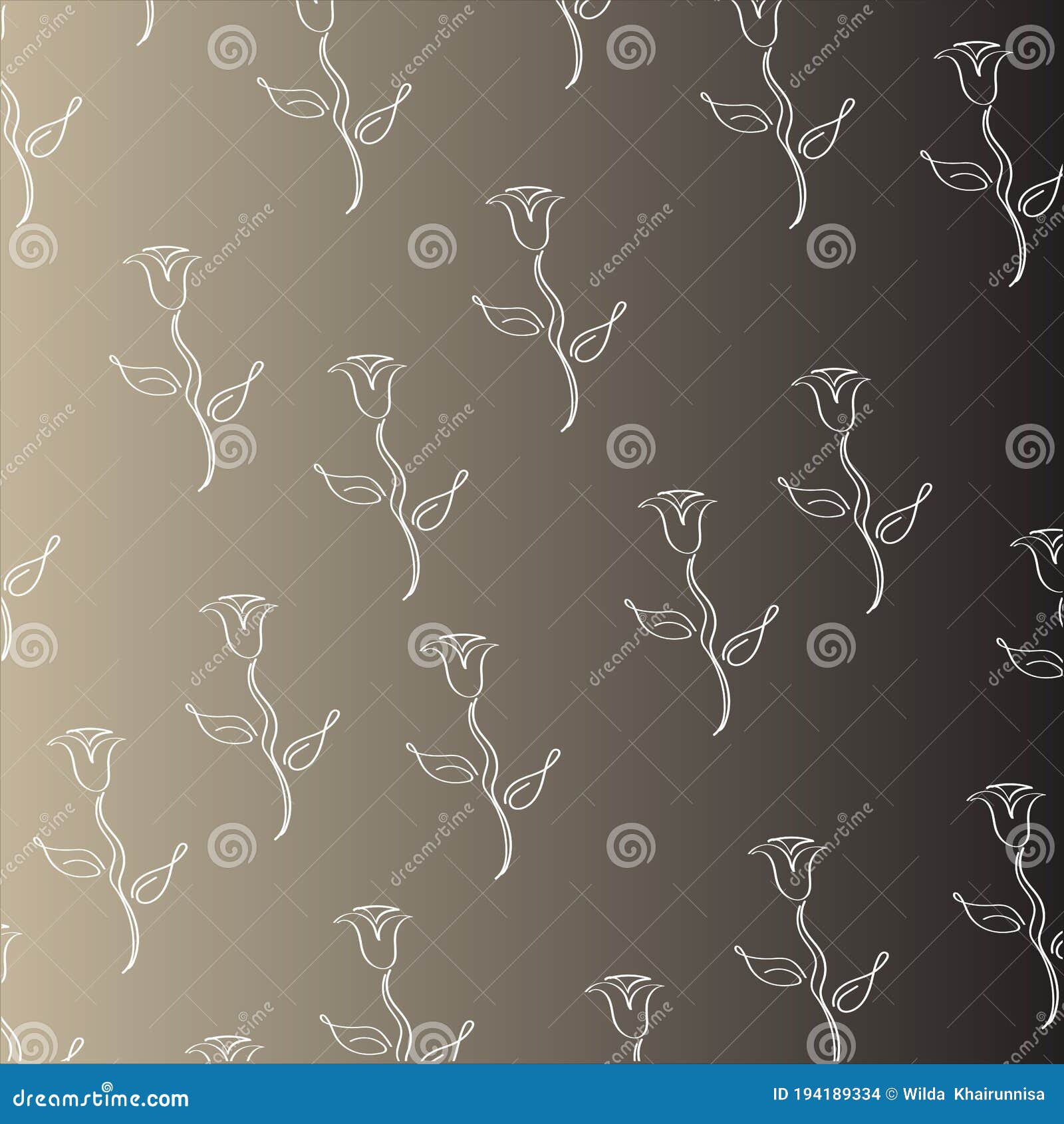 Floral Line Pattern Background Stock Vector - Illustration of modern ...