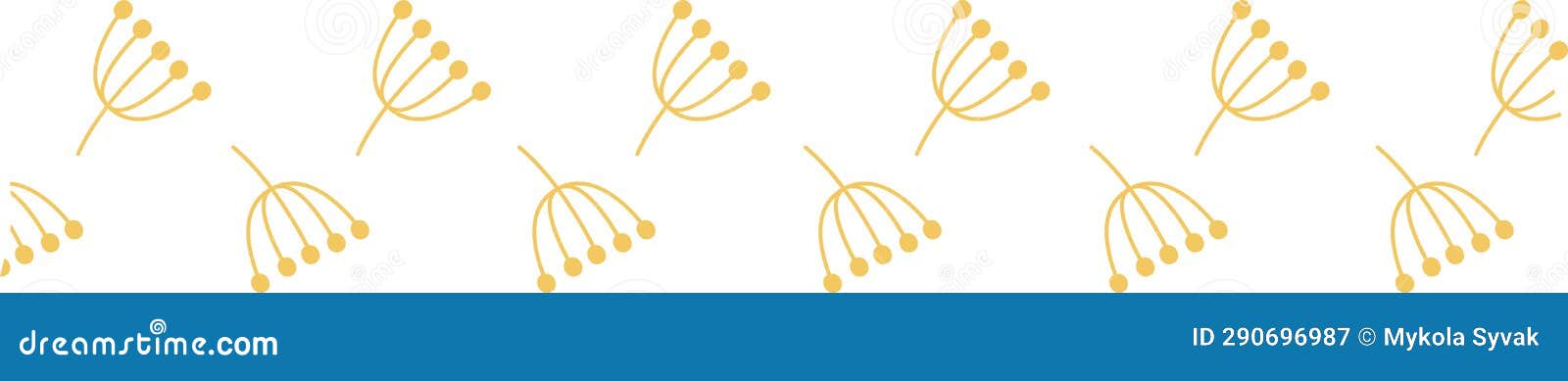 Floral Line Pattern stock illustration. Illustration of pattern - 290696987