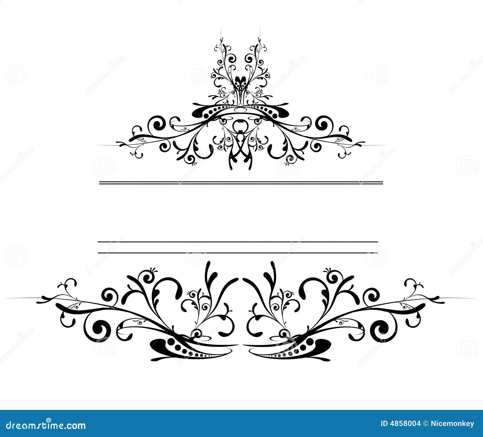 Floral logo shield stock vector. Illustration of composition - 4858004