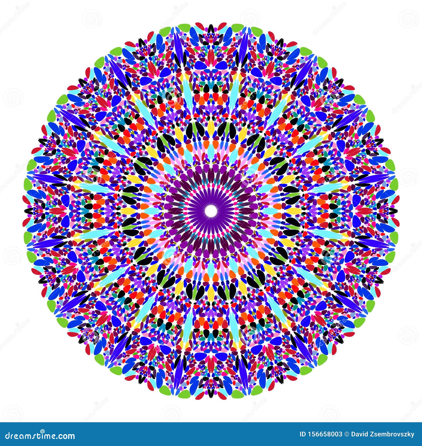 Floral Mandala - Abstract Vector Graphic Design Stock Vector ...