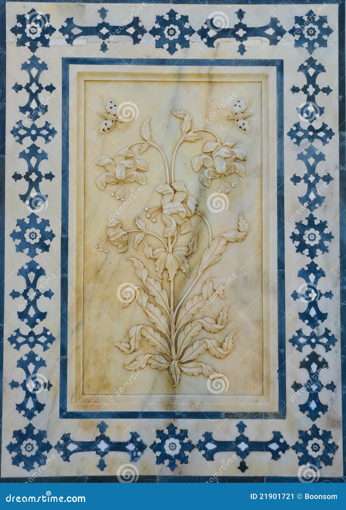 Floral marble carving stock image. Image of decorative - 21901721