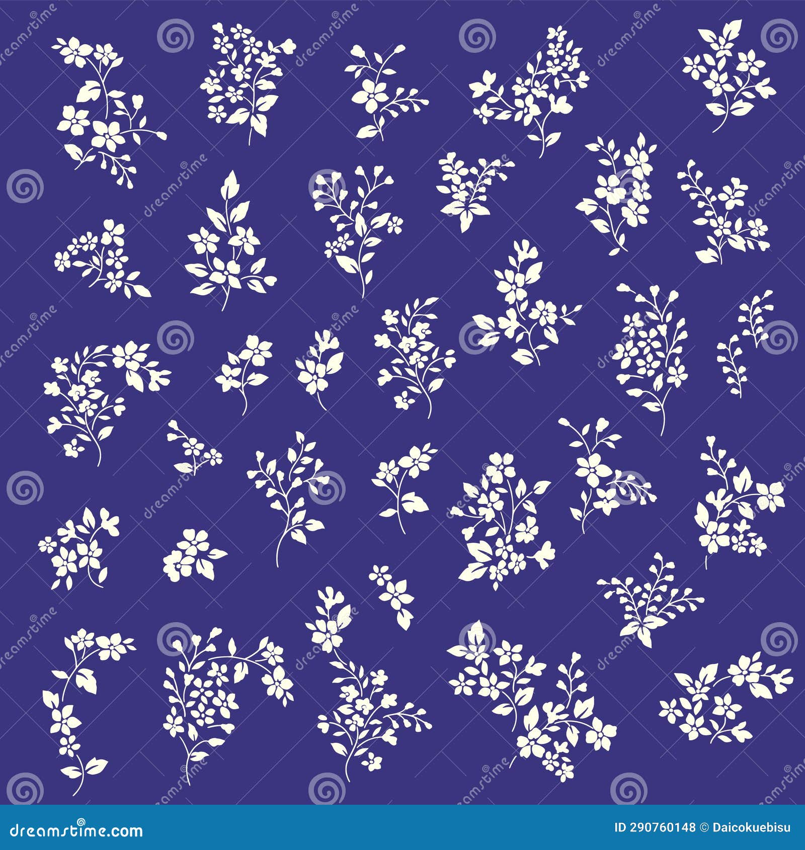 Floral Material Collection Ideal for Textile Design, Stock Vector ...