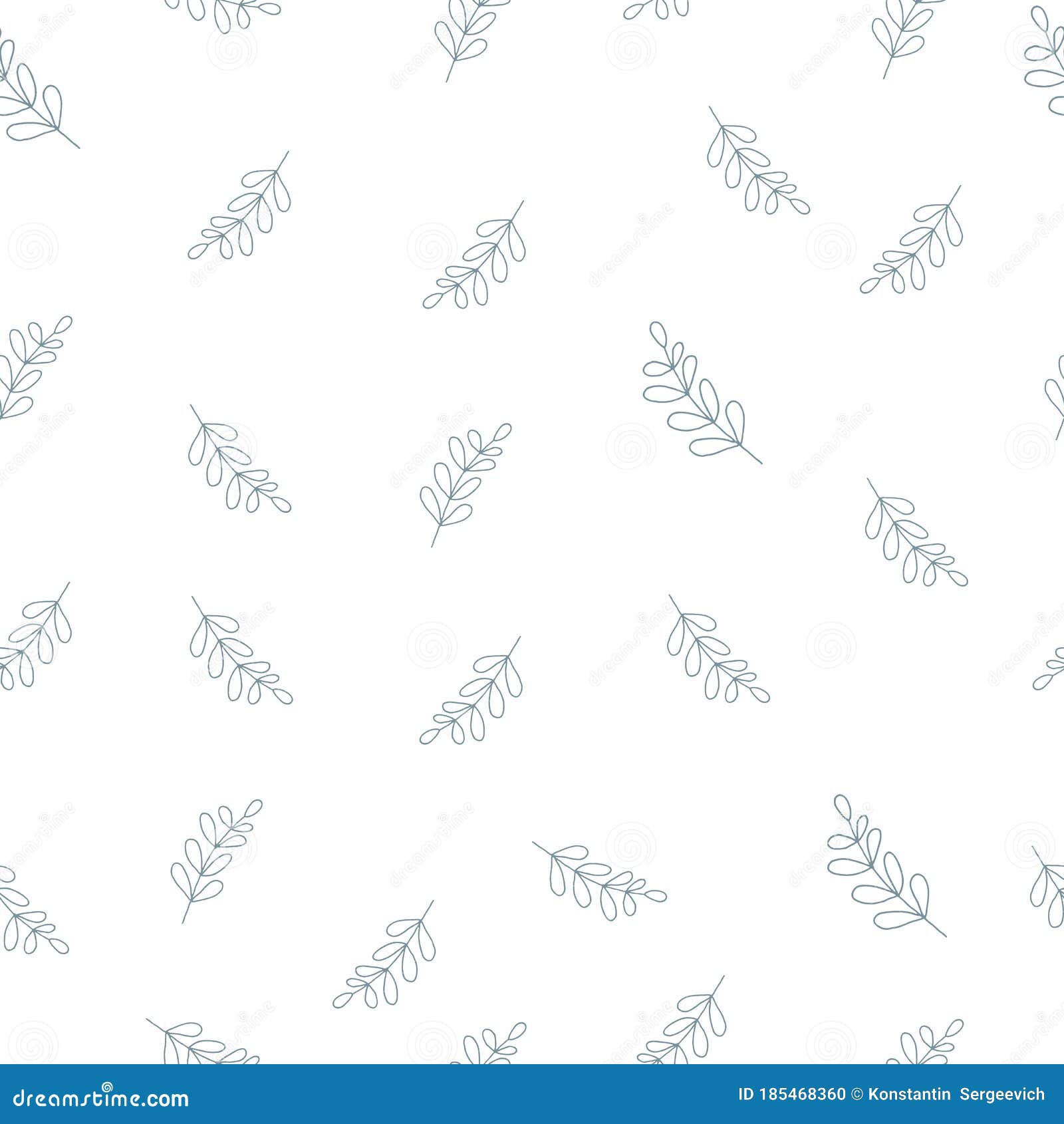 Floral Minimal Seamless Pattern for Package Design Stock Illustration ...