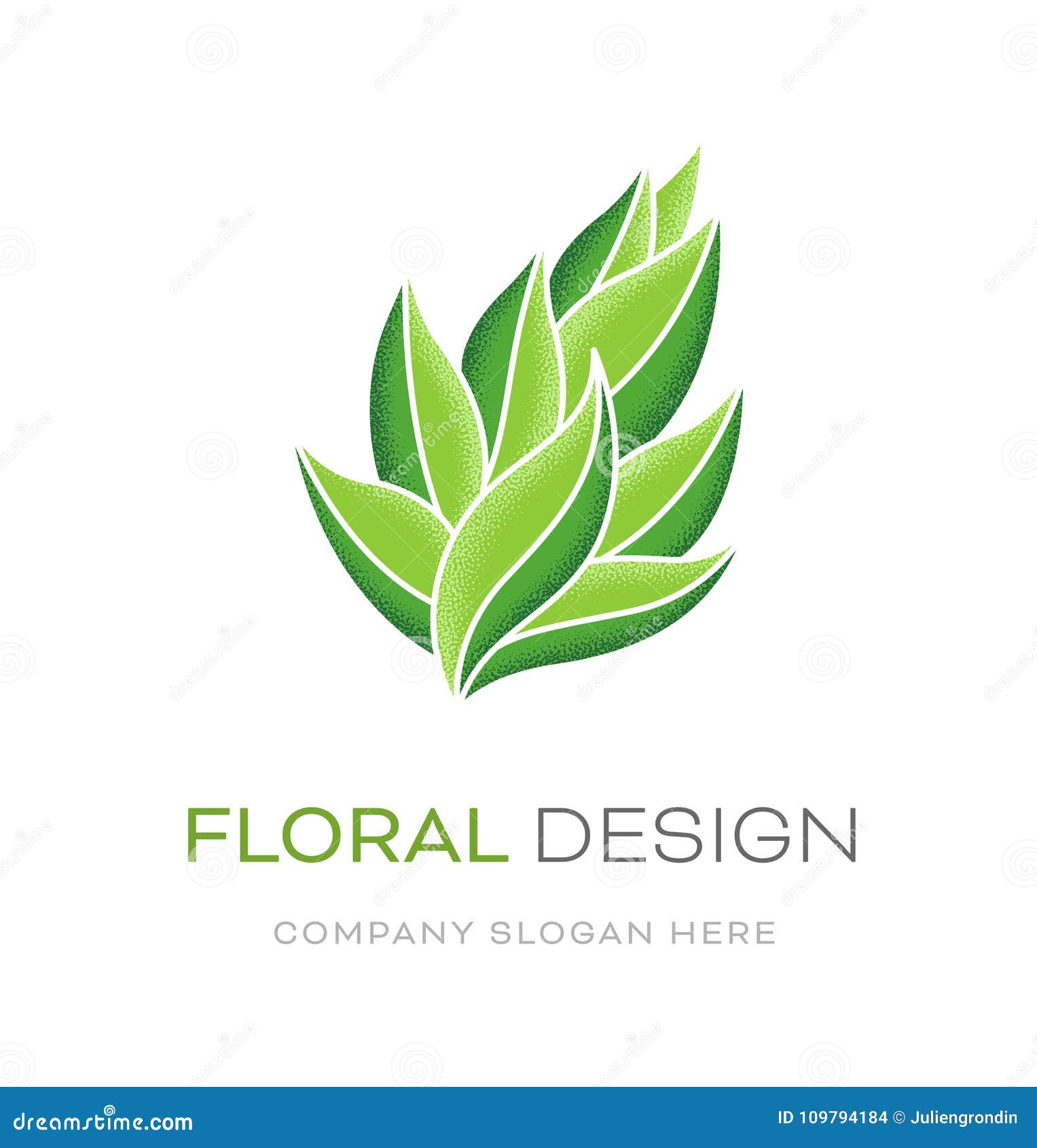 Floral modern logo design stock illustration. Illustration of graphic ...