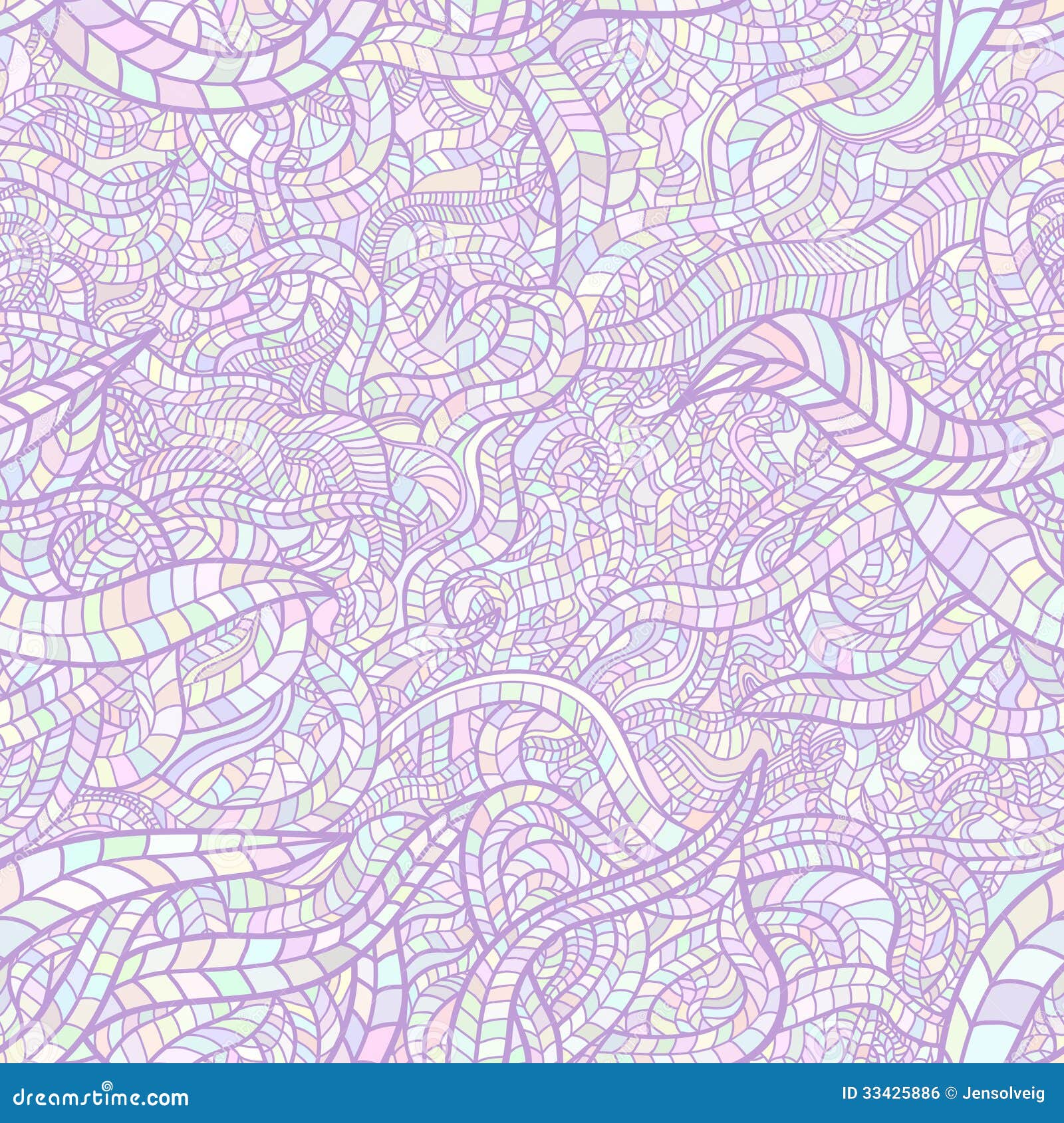 Floral Mosaic Vector Background Stock Vector - Illustration of drawing ...