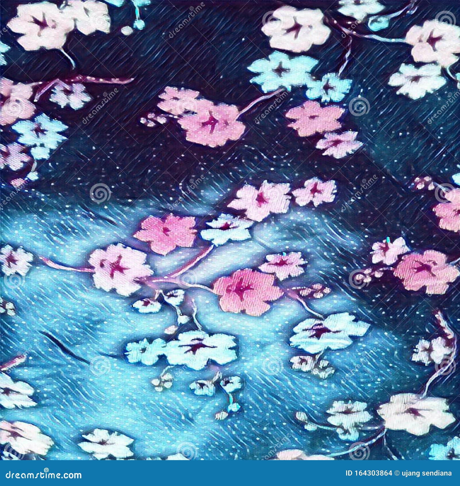 Floral Motif Background, Jpeg Illustration Stock Illustration ...