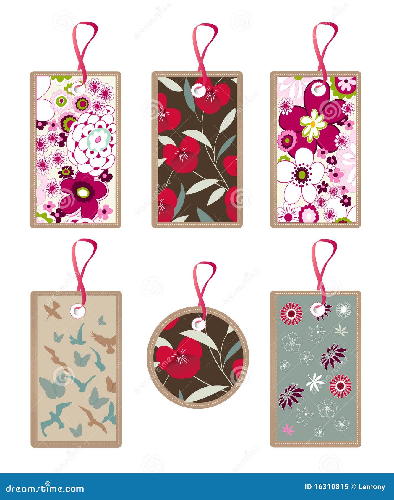 Floral, Nature Tags, Pattern, Texture Stock Vector - Illustration of ...