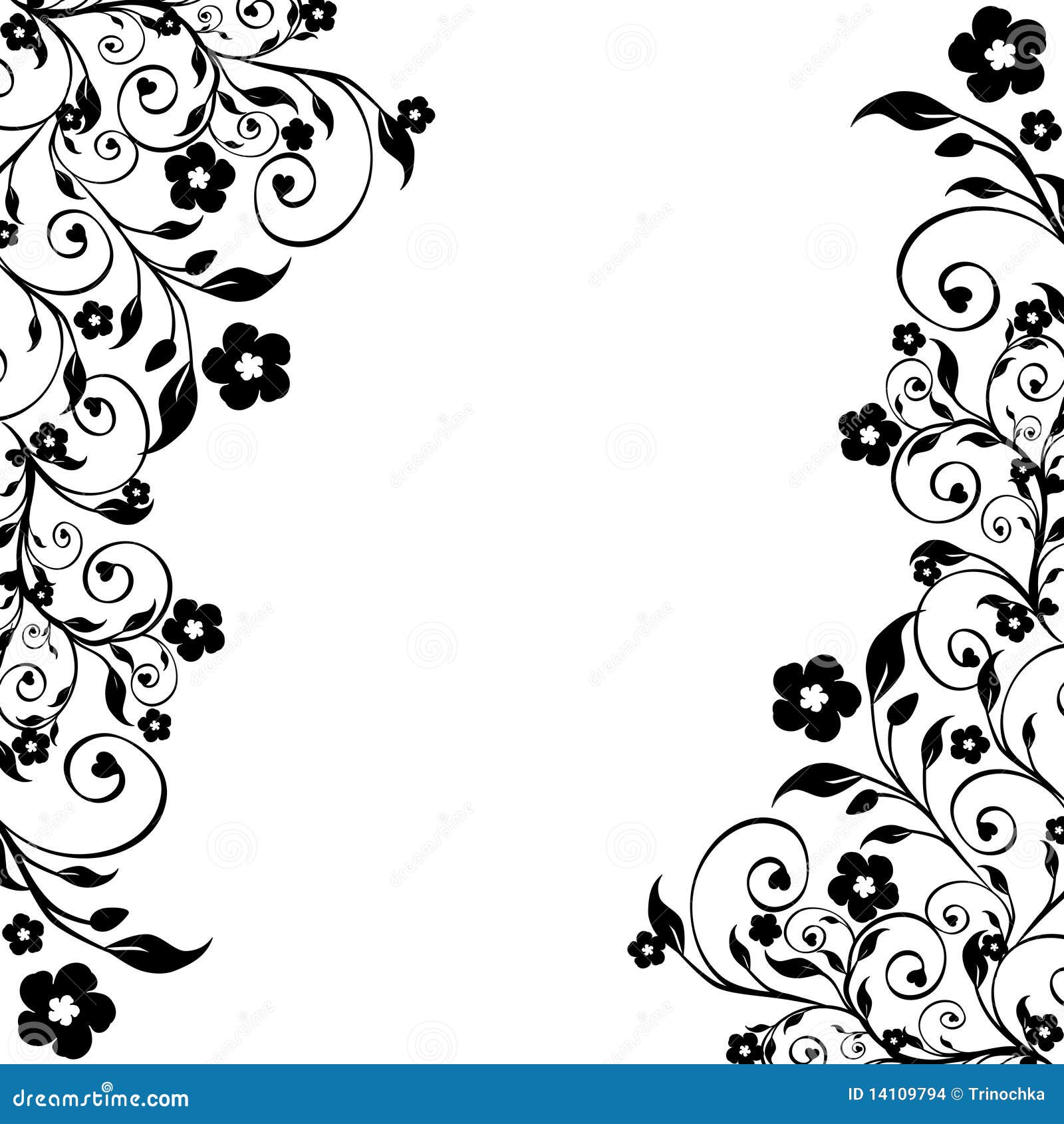 Floral ornament stock vector. Illustration of frame, ornament - 14109794