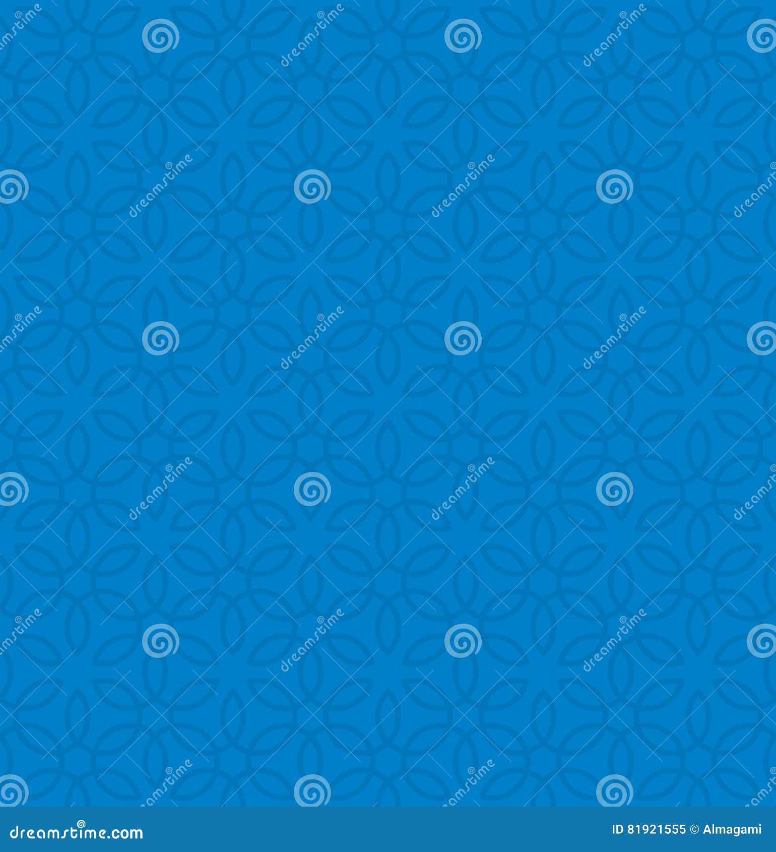 Floral Ornament. Blue Neutral Seamless Pattern for Modern Design Stock ...