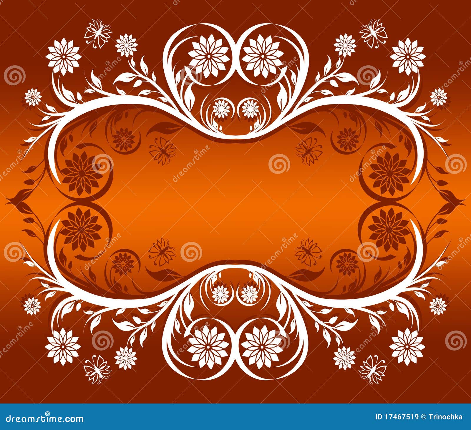 Floral ornament frame stock vector. Illustration of creative - 17467519
