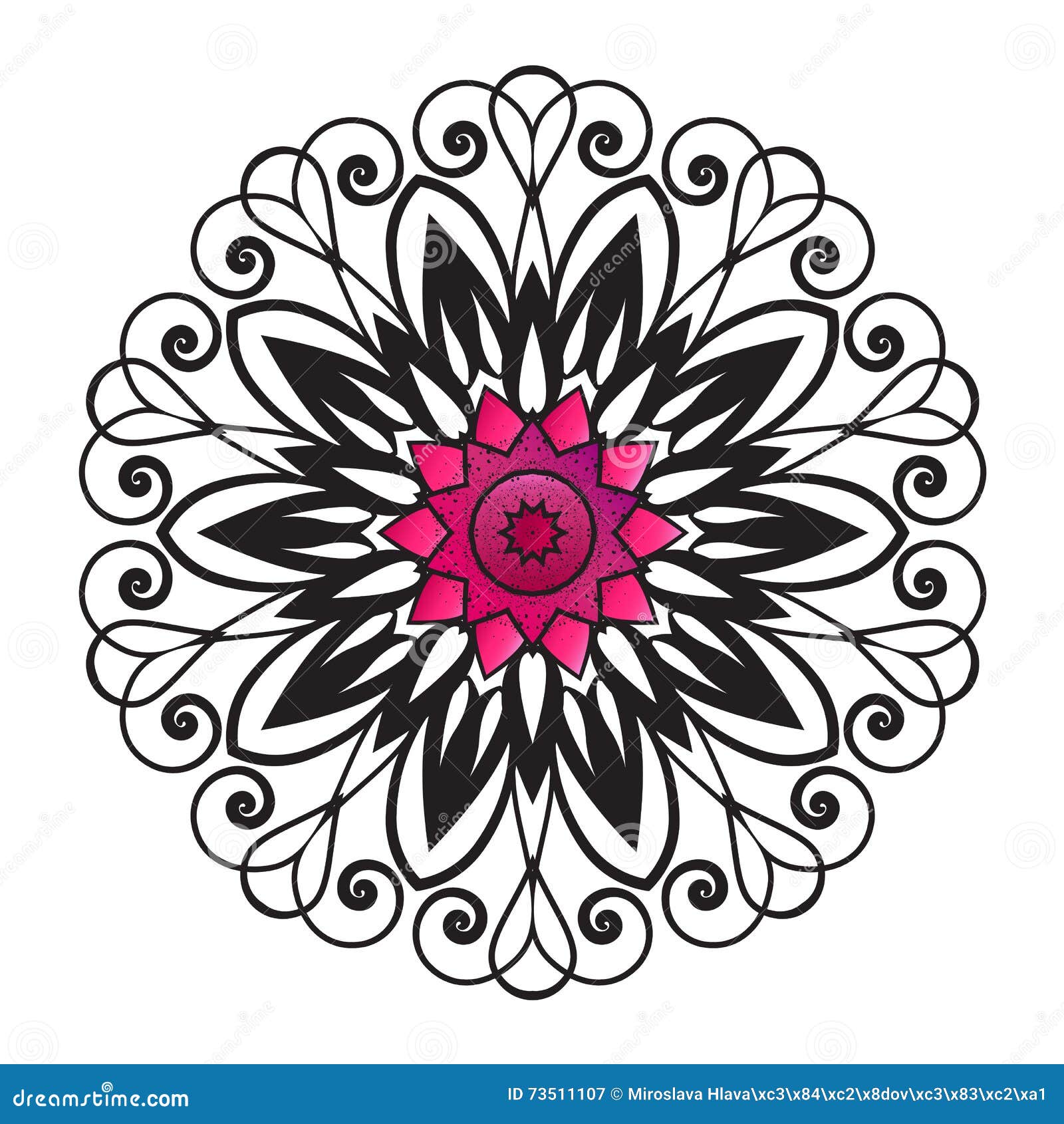 Floral Ornament Pattern stock vector. Illustration of beautiful - 73511107