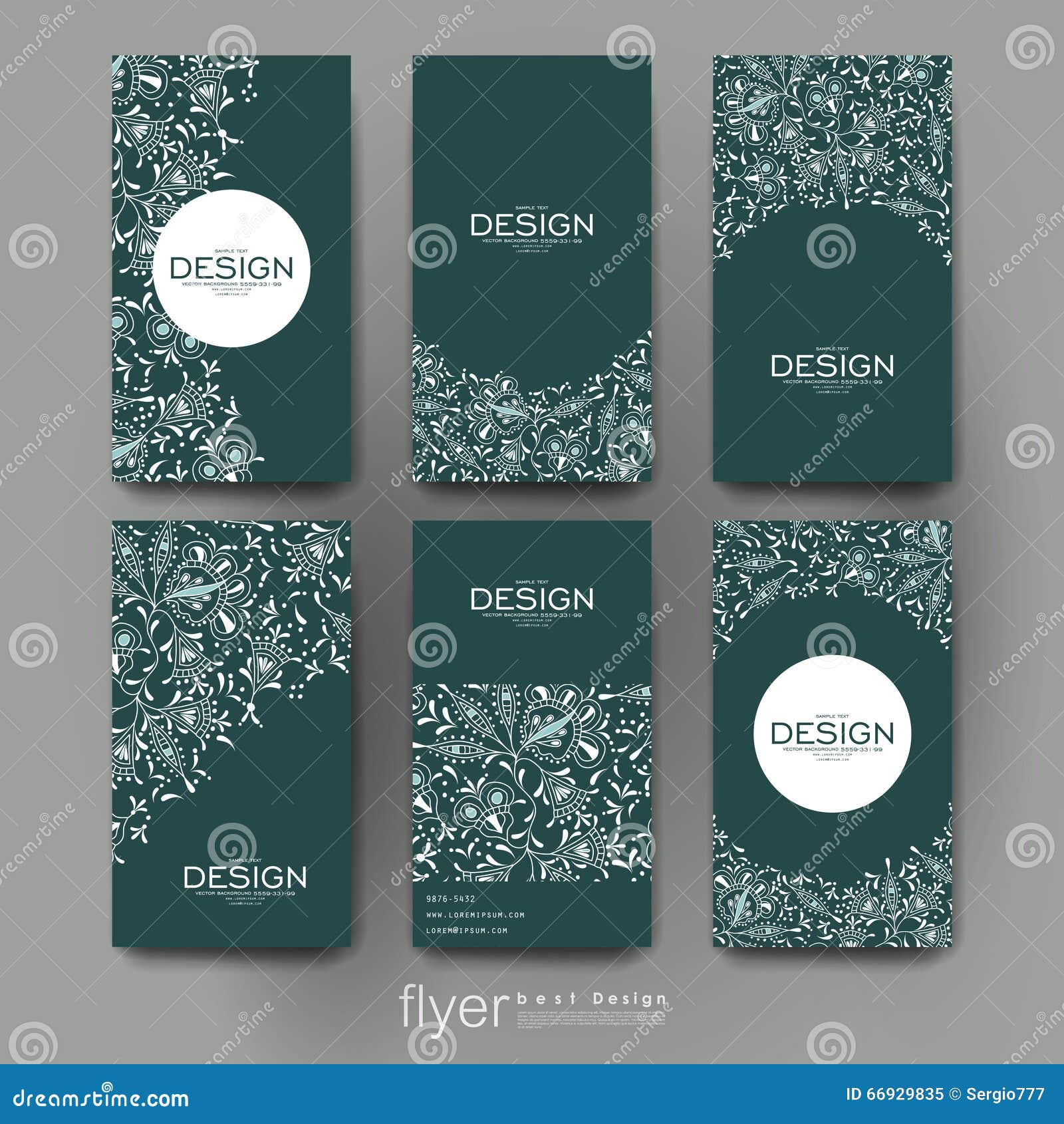 Floral Ornament Vector Brochure Template. Flyer Layout Stock Vector ...