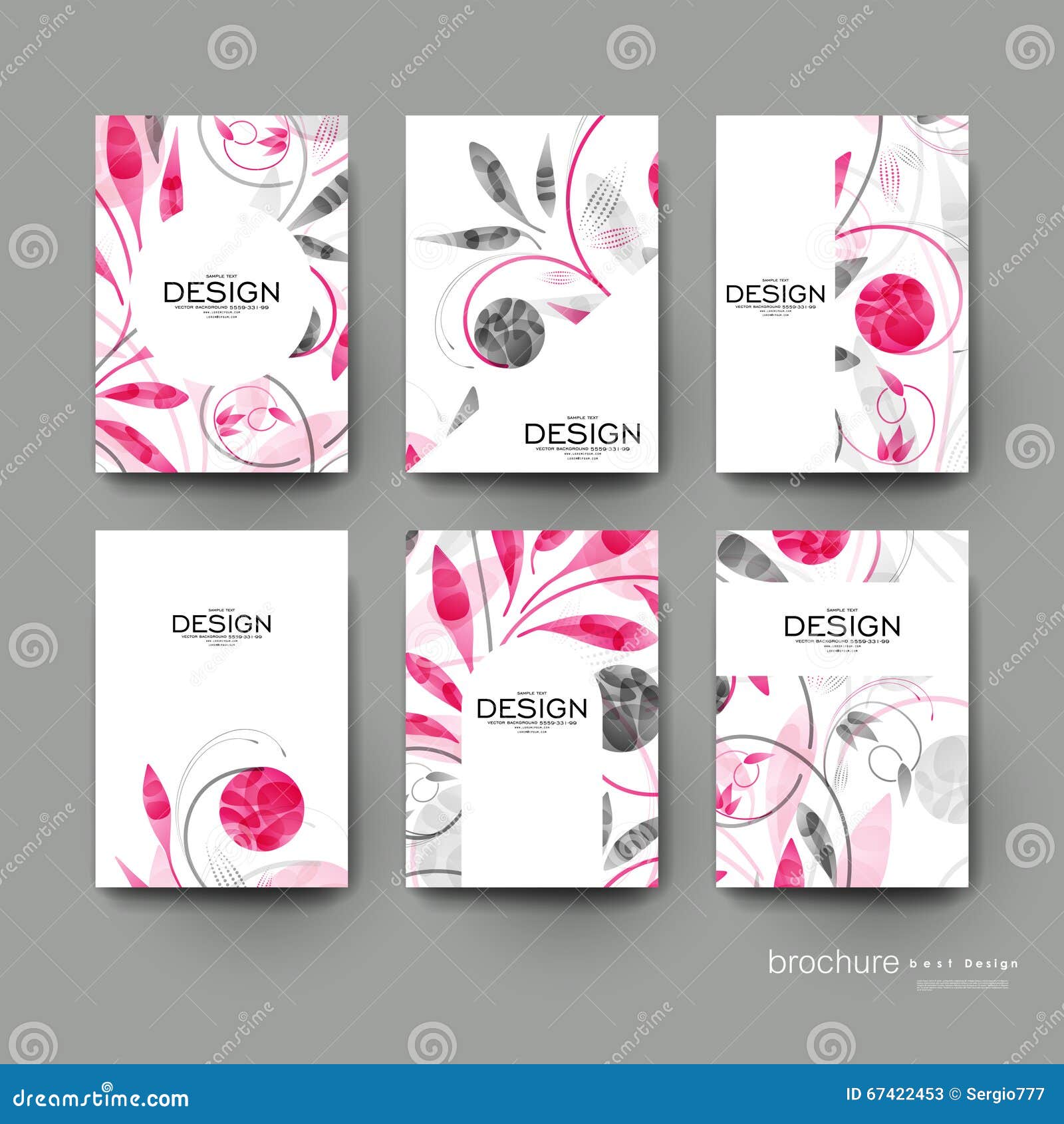 Floral Ornament Vector Brochure Template. Flyer Layout Stock Vector ...