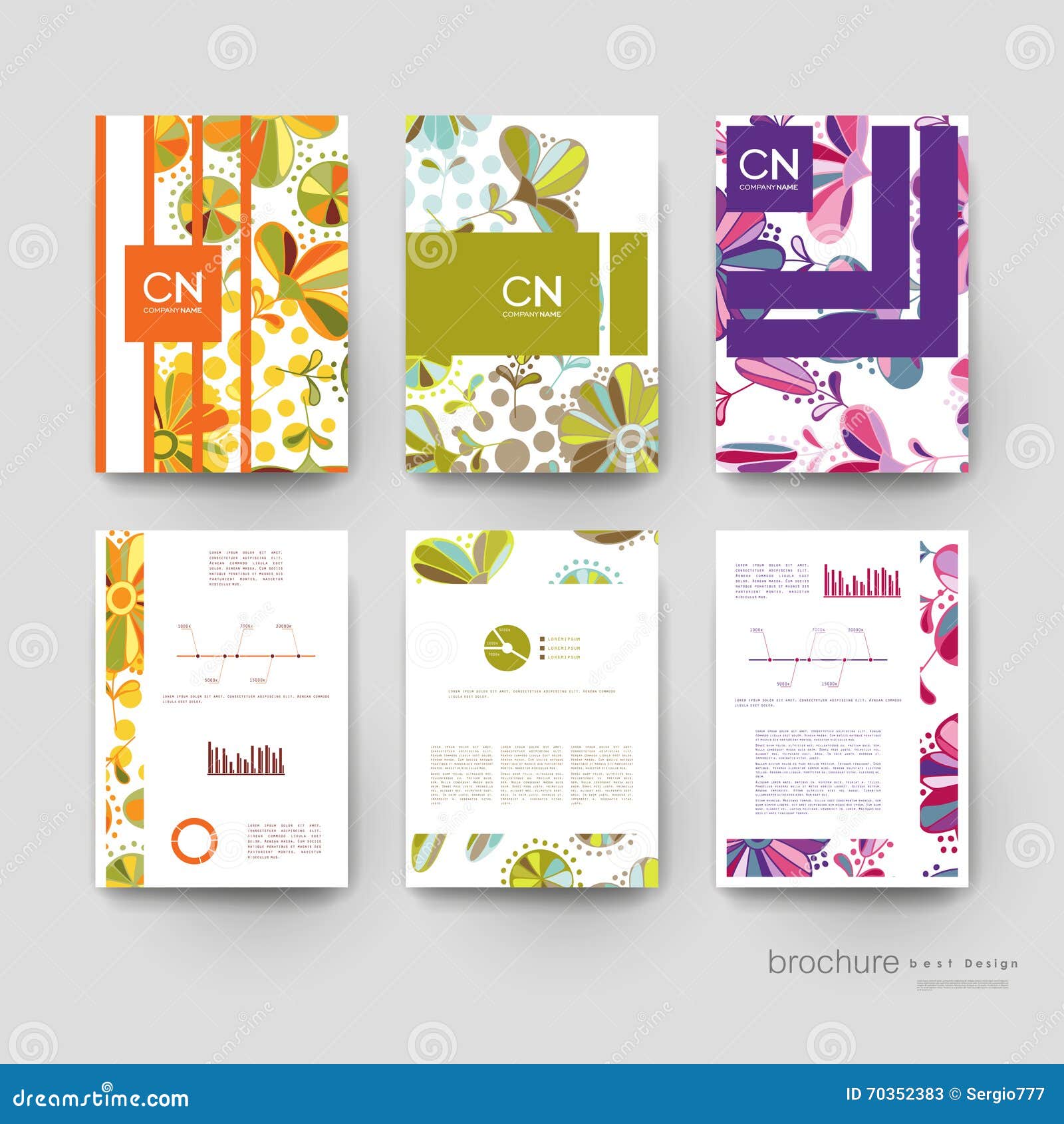Floral Ornament Vector Brochure Template. Flyer Layout Stock Vector ...
