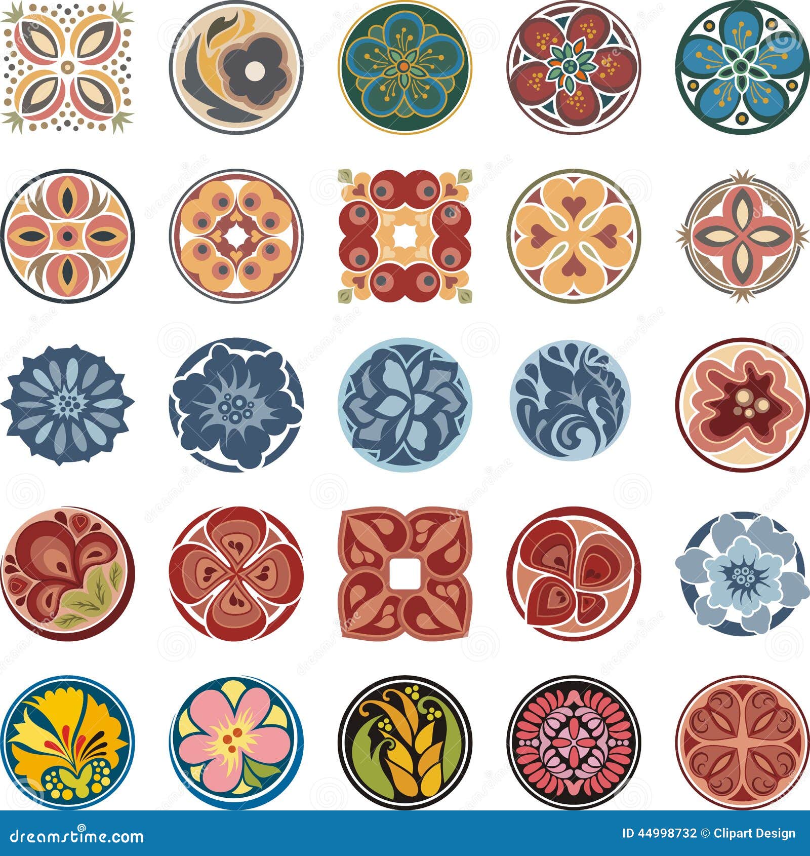 Circle Designs Created By Color Paper Craft. Royalty-Free Stock Image ...
