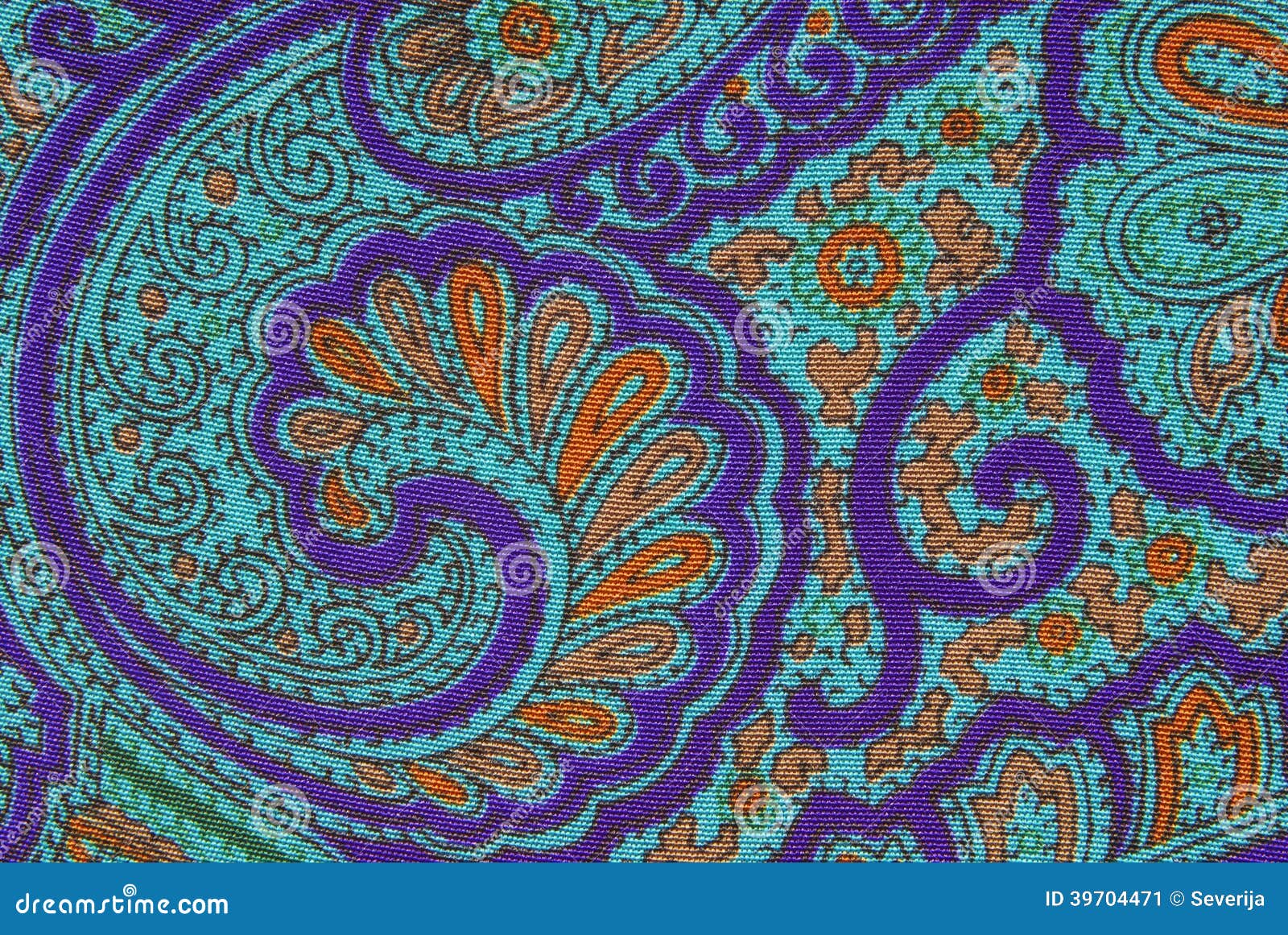 Floral Ornamental Fabric Texture Stock Image - Image of curtain, arabic ...