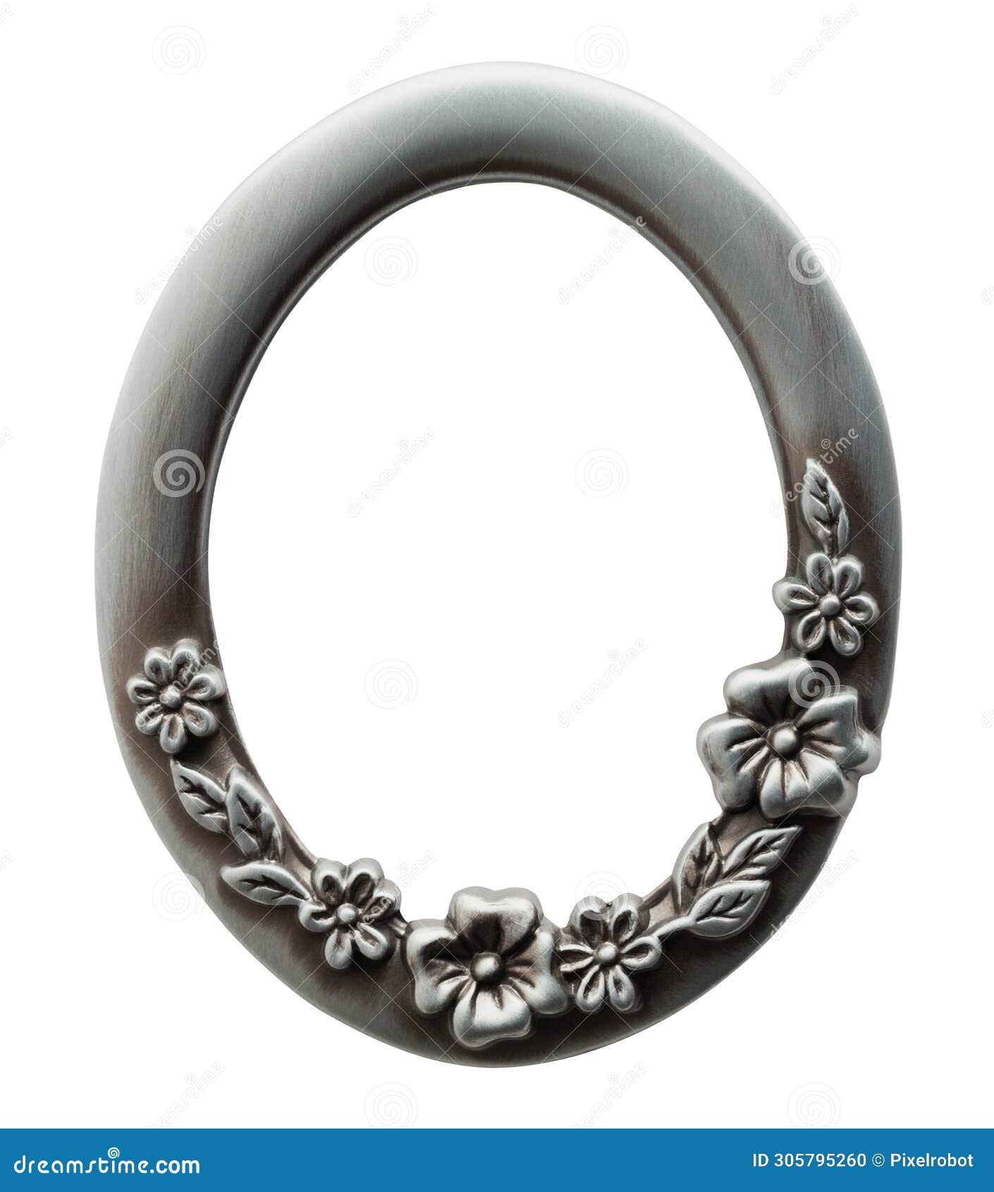 Floral Oval Frame stock photo. Image of frame, floral - 305795260
