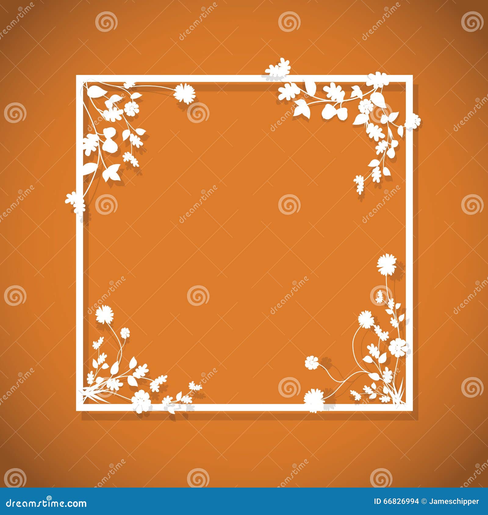 Floral overlapping border stock vector. Illustration of curl - 66826994
