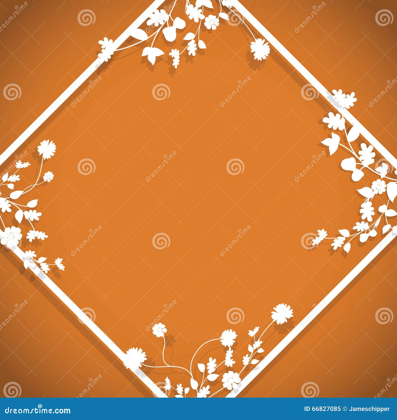 Floral overlapping border stock vector. Illustration of decor - 66827085