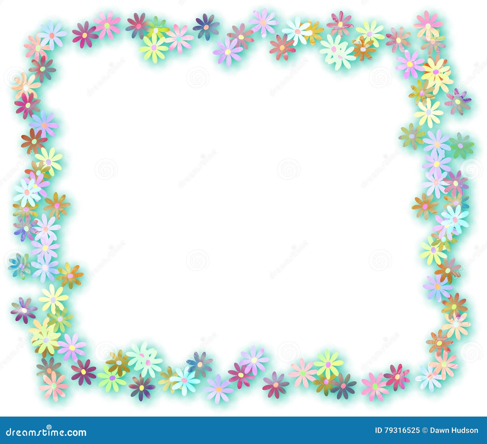 Floral Page Border stock illustration. Illustration of blank - 79316525