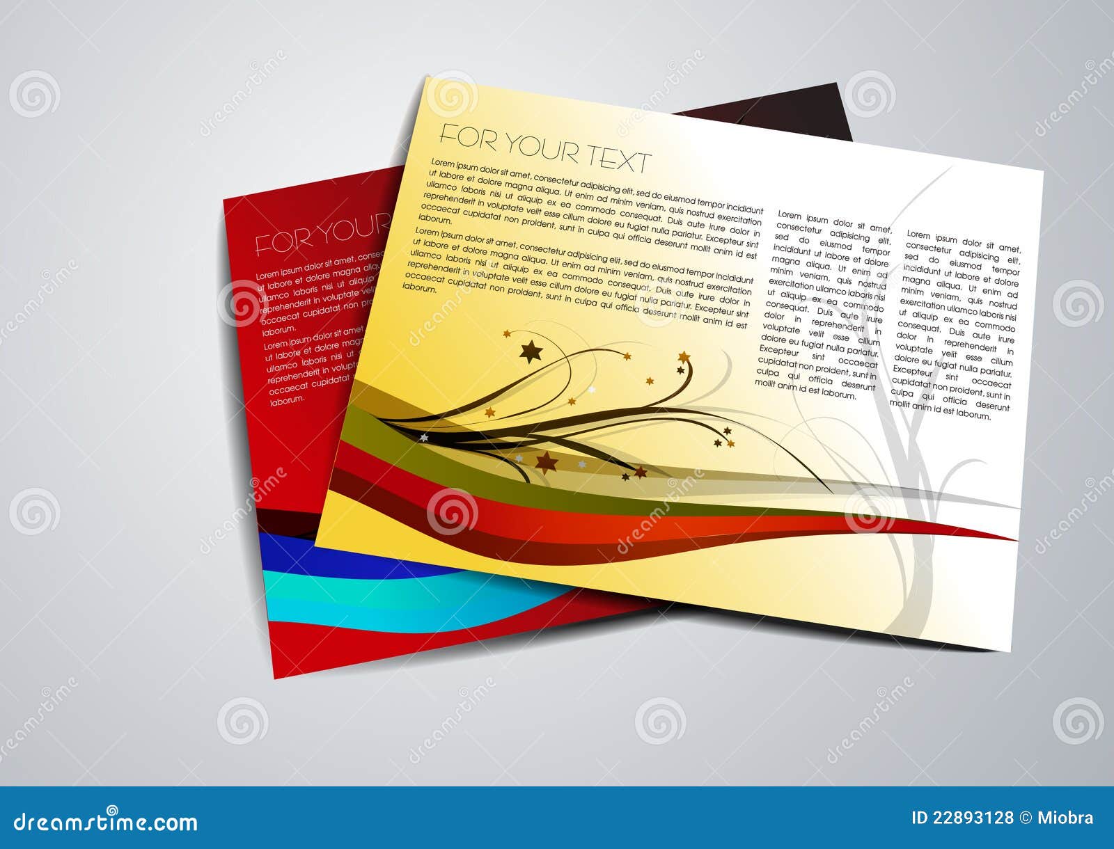 Floral pages design stock vector. Illustration of page - 22893128