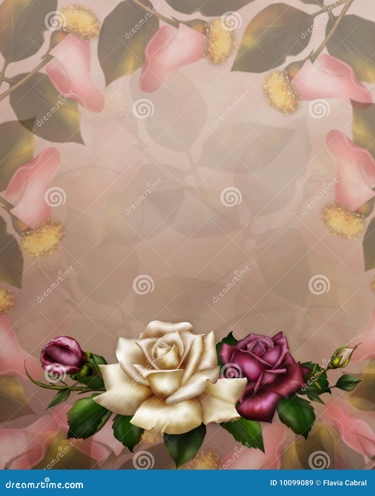 Floral paper stock illustration. Illustration of paper - 10099089