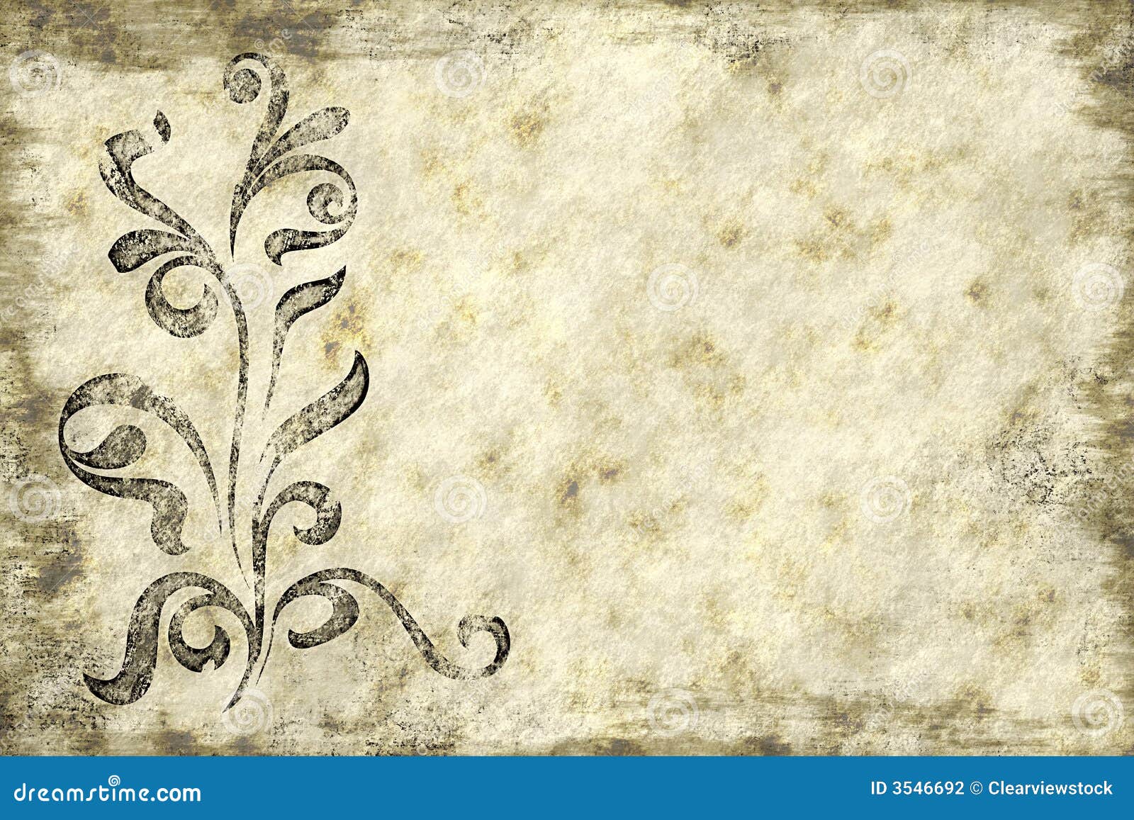 Floral Parchment Background