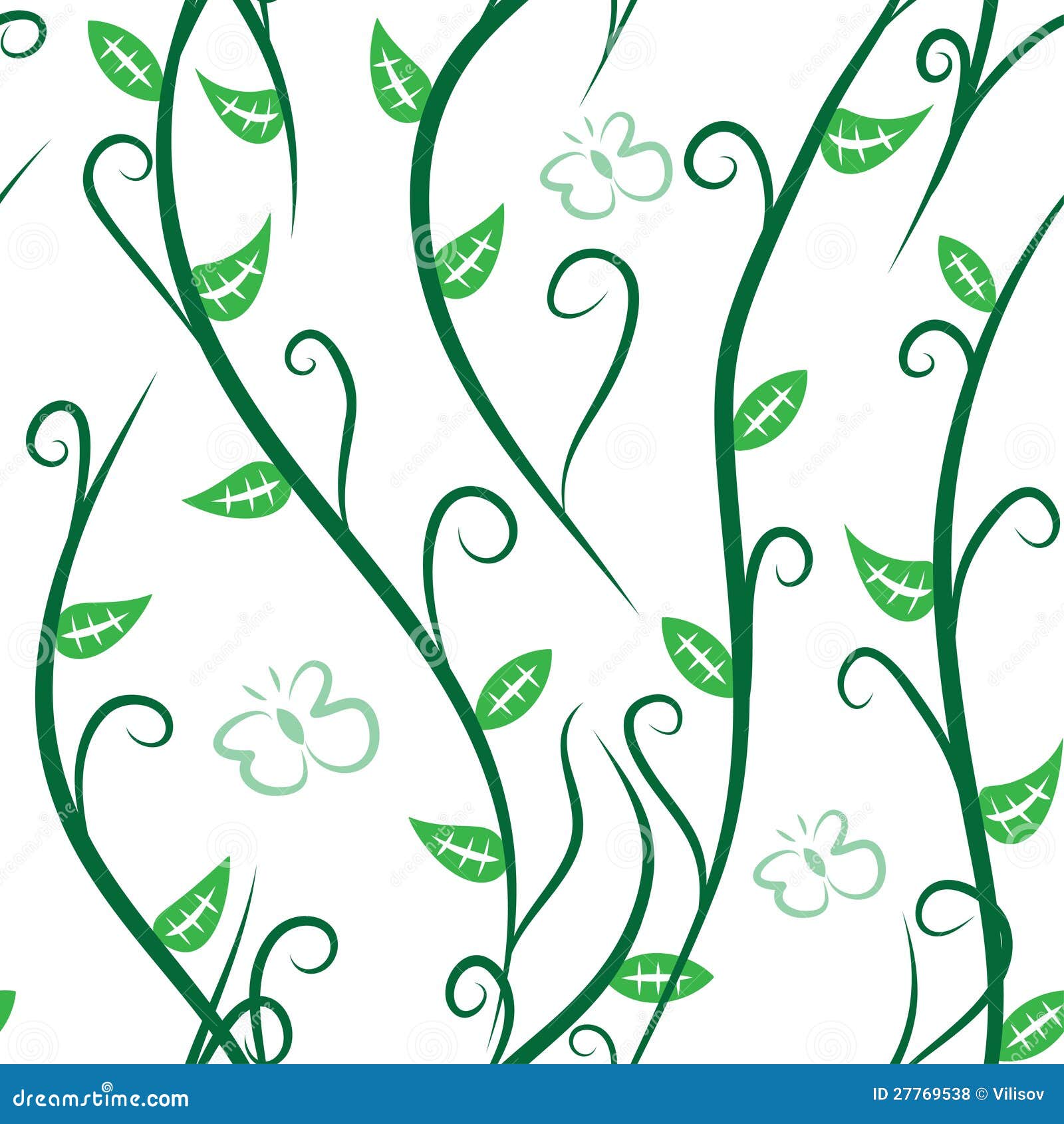 Floral pattern stock vector. Illustration of floral, curve - 27769538